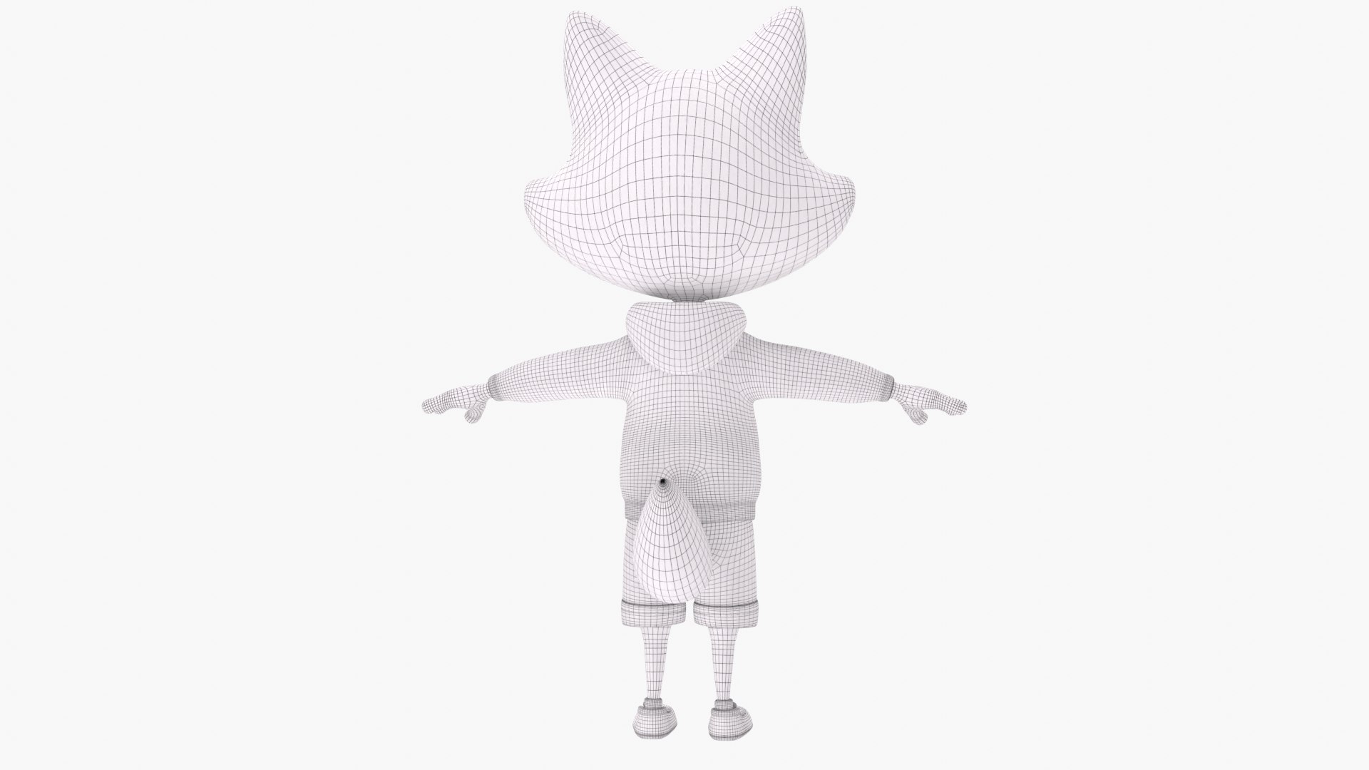 3D Cartoon Fox Character In Casual Outfit - TurboSquid 2324369
