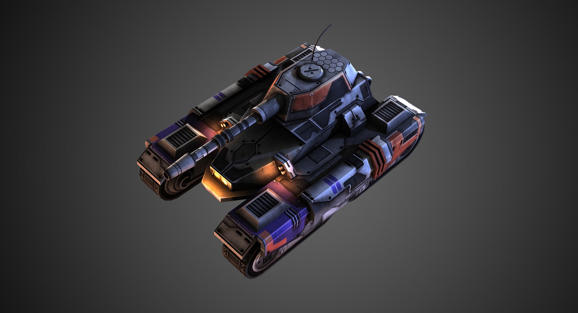 3d Model Sci-fi Tank