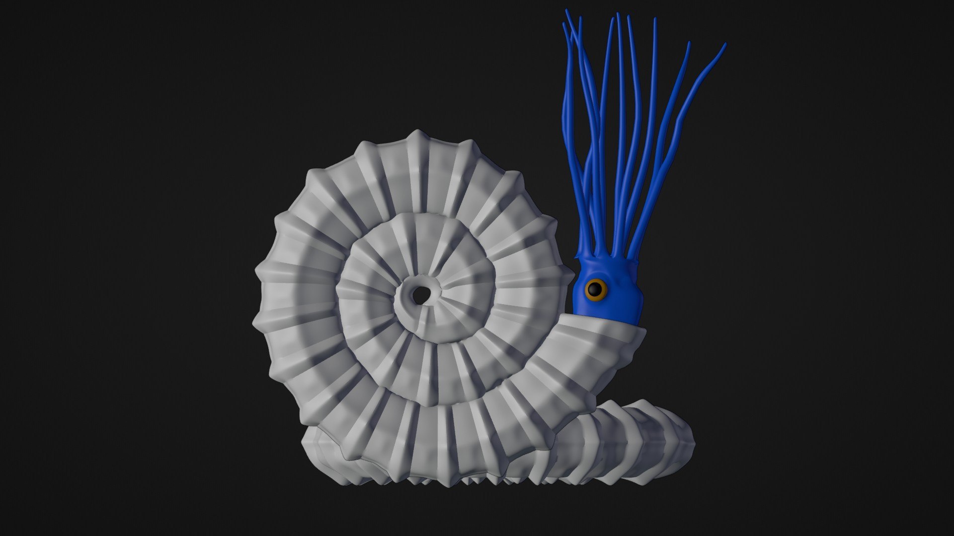 3D Ammonite - Ammonoids - Simple - TurboSquid 2337377