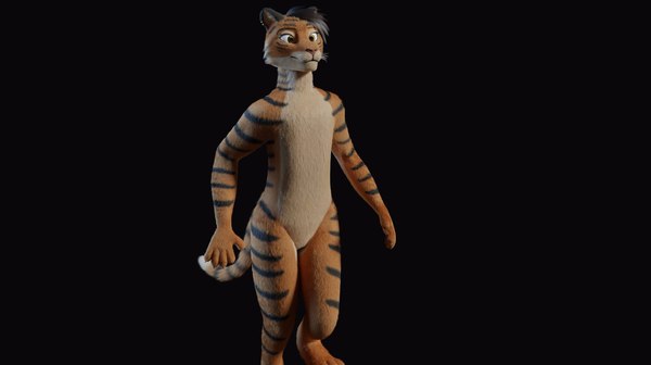Morgana Sanchez Anthro Tigress 3D model - TurboSquid 1757568