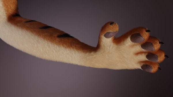 Morgana Sanchez Anthro Tigress 3D model - TurboSquid 1757568