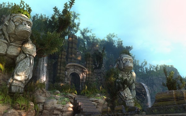Monkey temple lost civilization model - TurboSquid 1524446