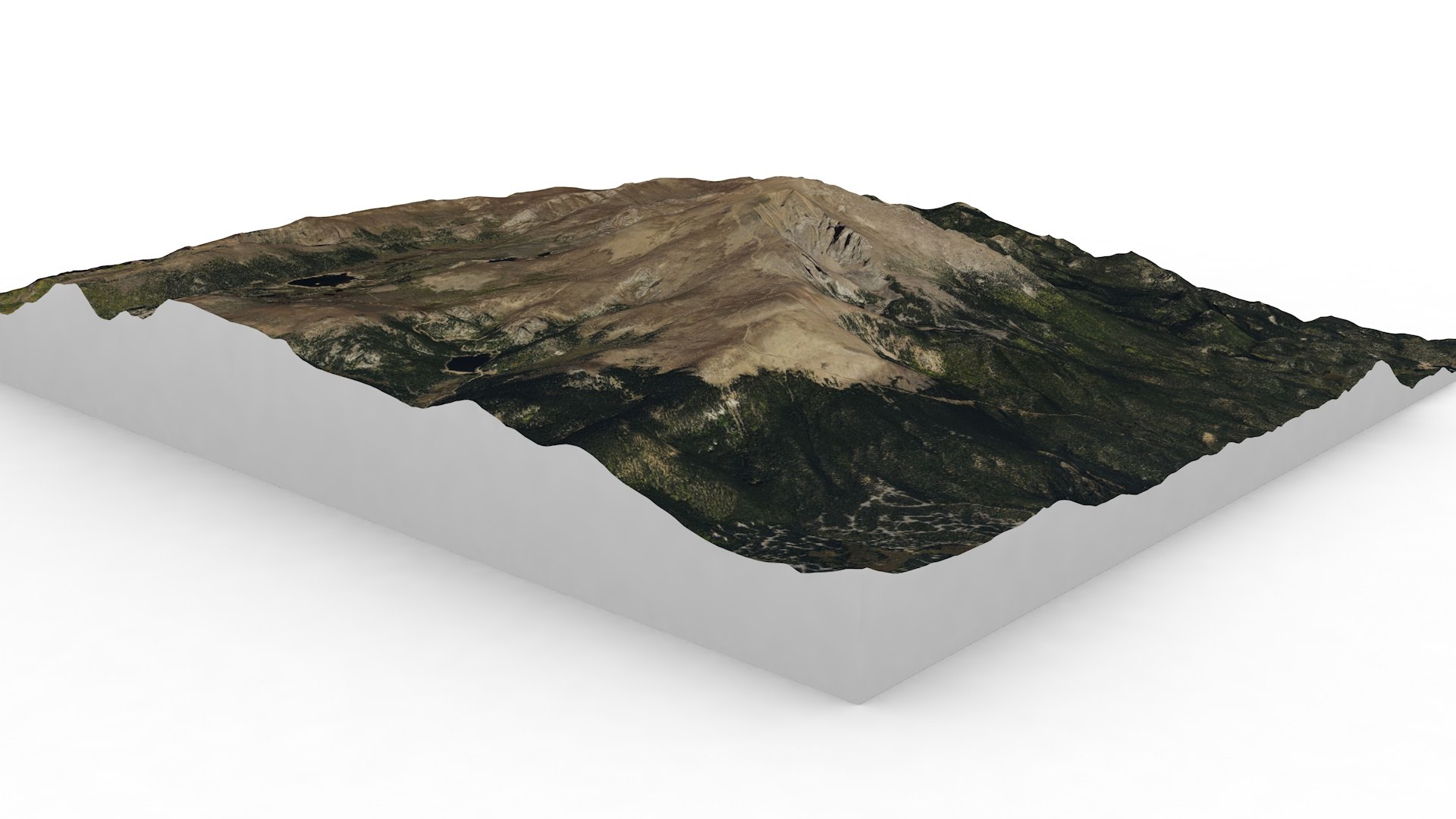 Pikes Peak Map 3D Model - TurboSquid 1987468
