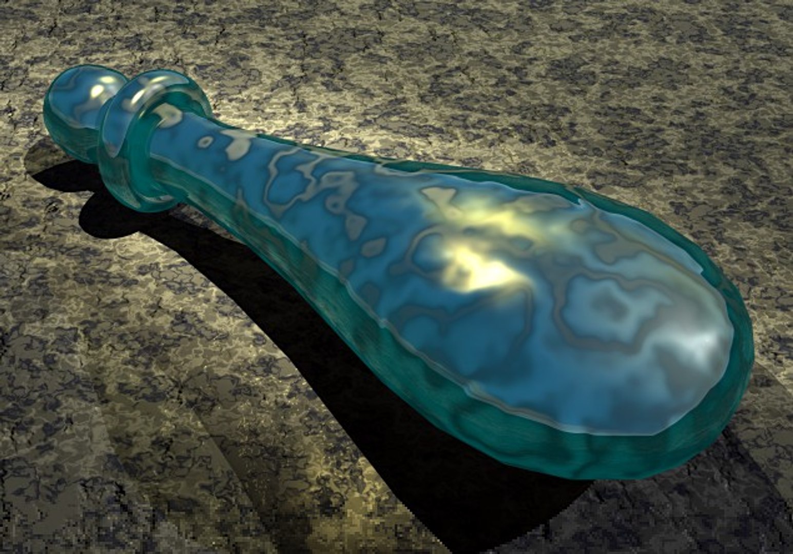 Roman Glass Vial Bottle 3d 3ds