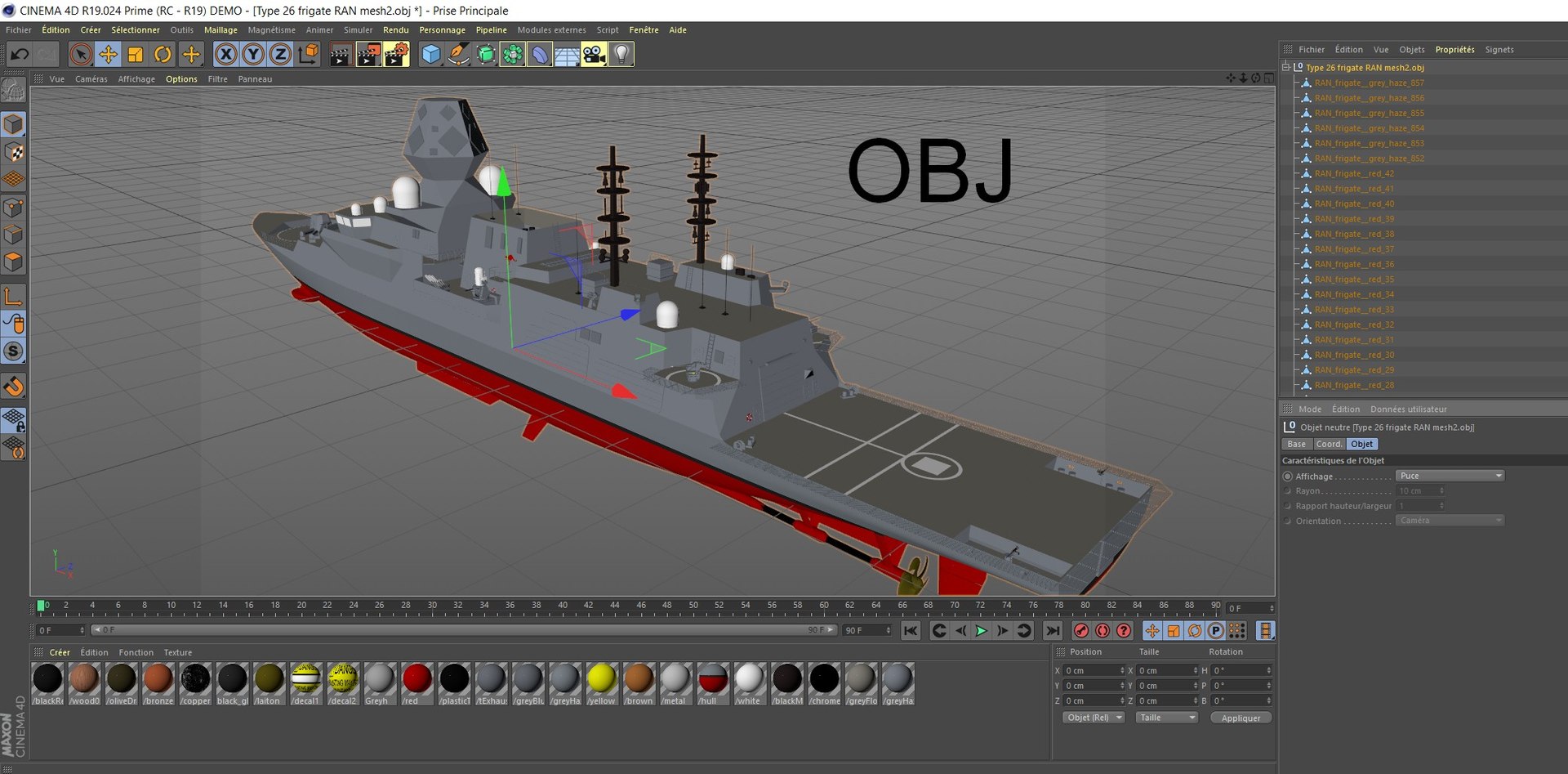 3D Type Frigate Sea 5000 - TurboSquid 1210831