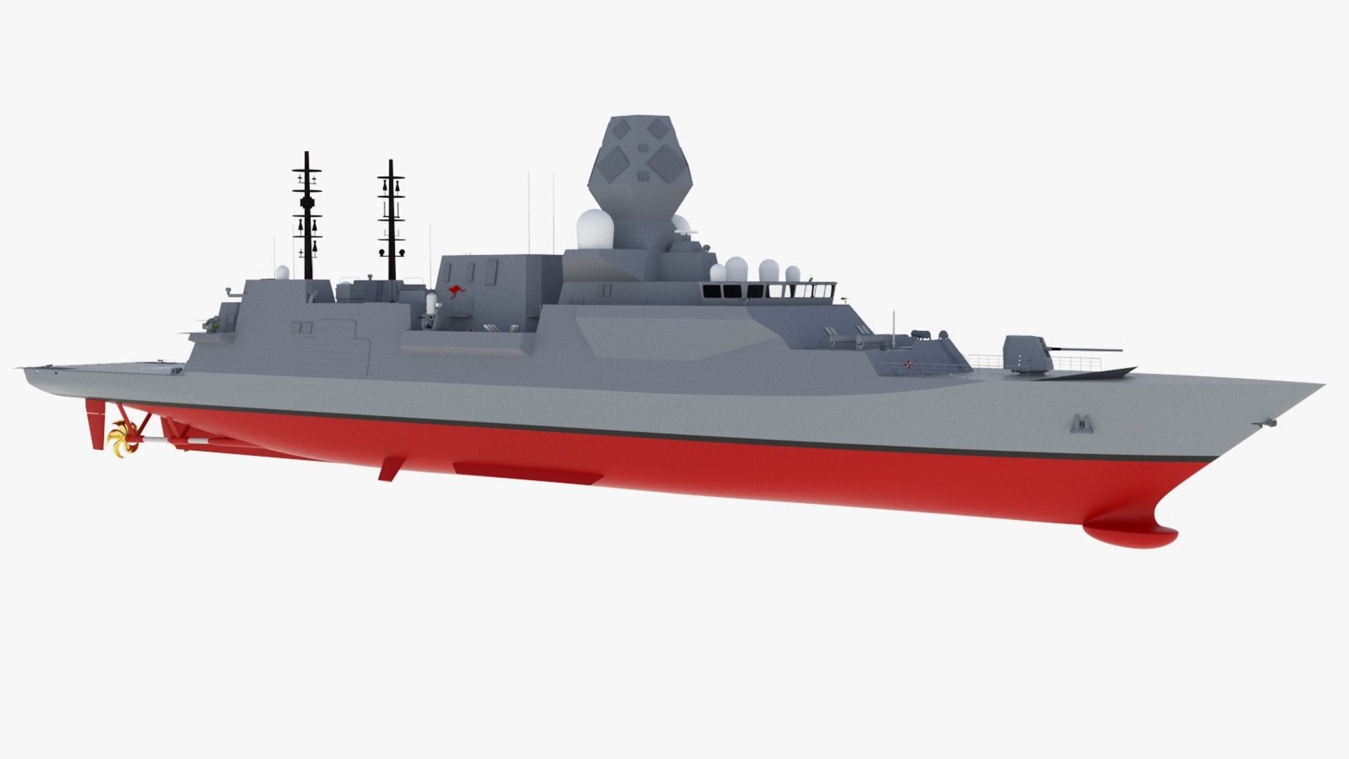 3D Type Frigate Sea 5000 - TurboSquid 1210831