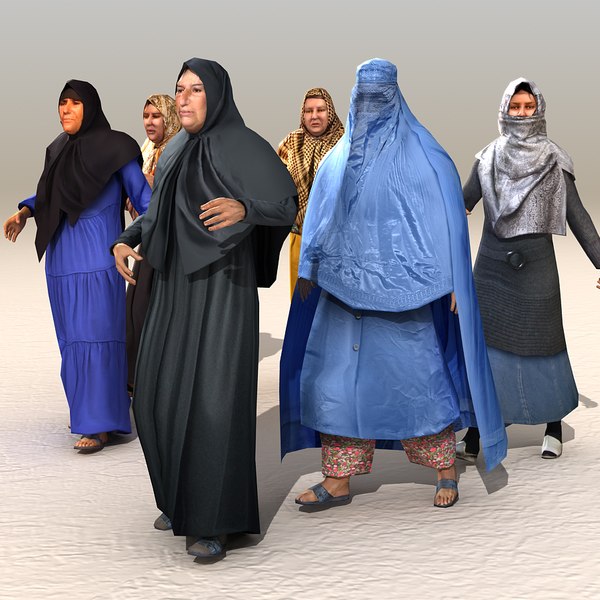 3d arab afghani pack model