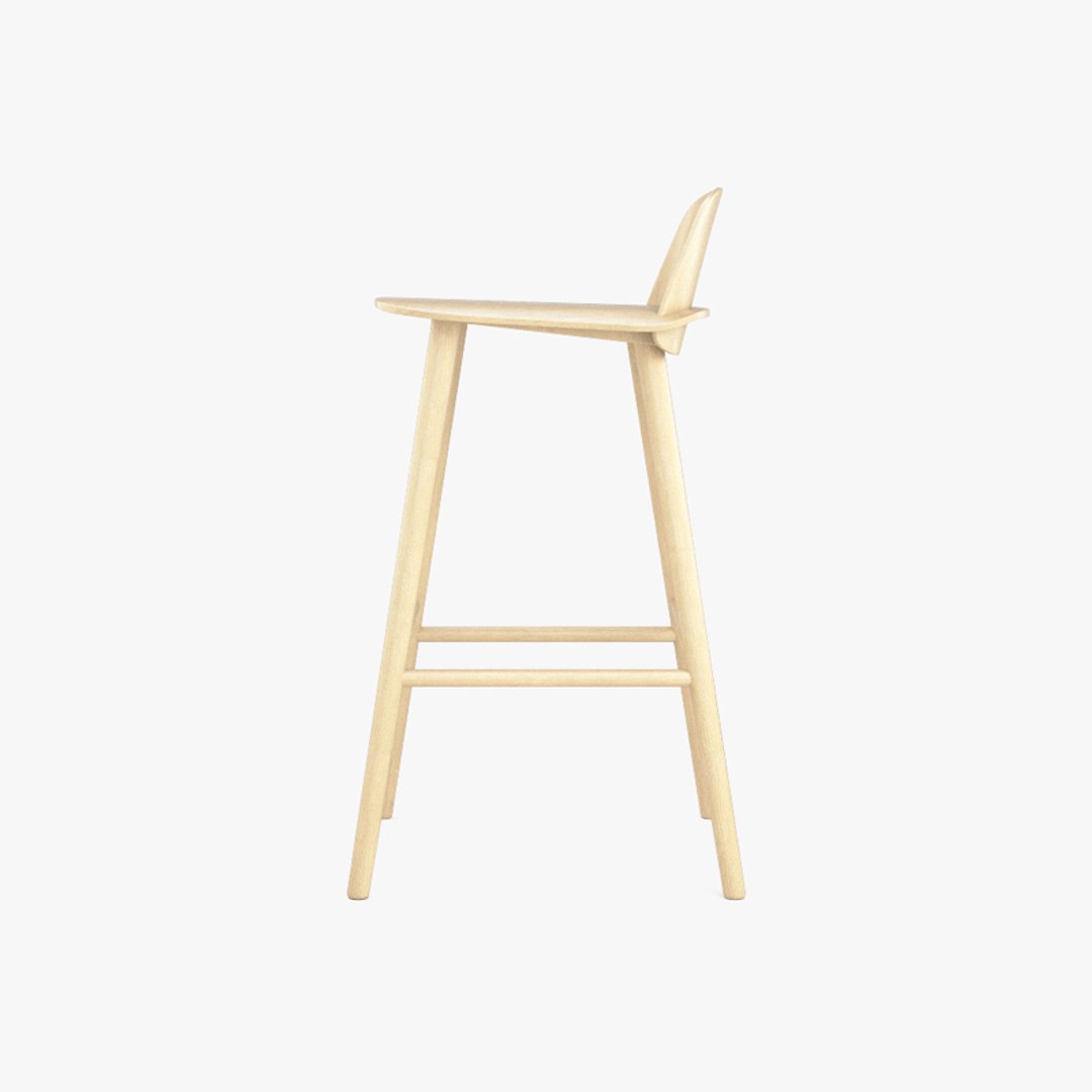 Muuto Nerd Bar Stool 3D model - TurboSquid 1781166