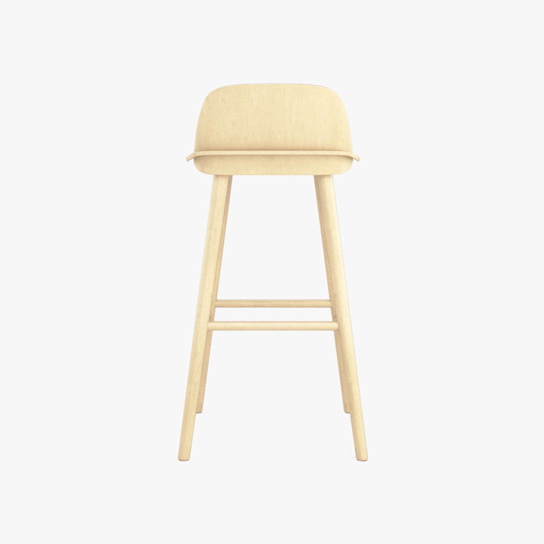 Muuto Nerd Bar Stool 3D model - TurboSquid 1781166