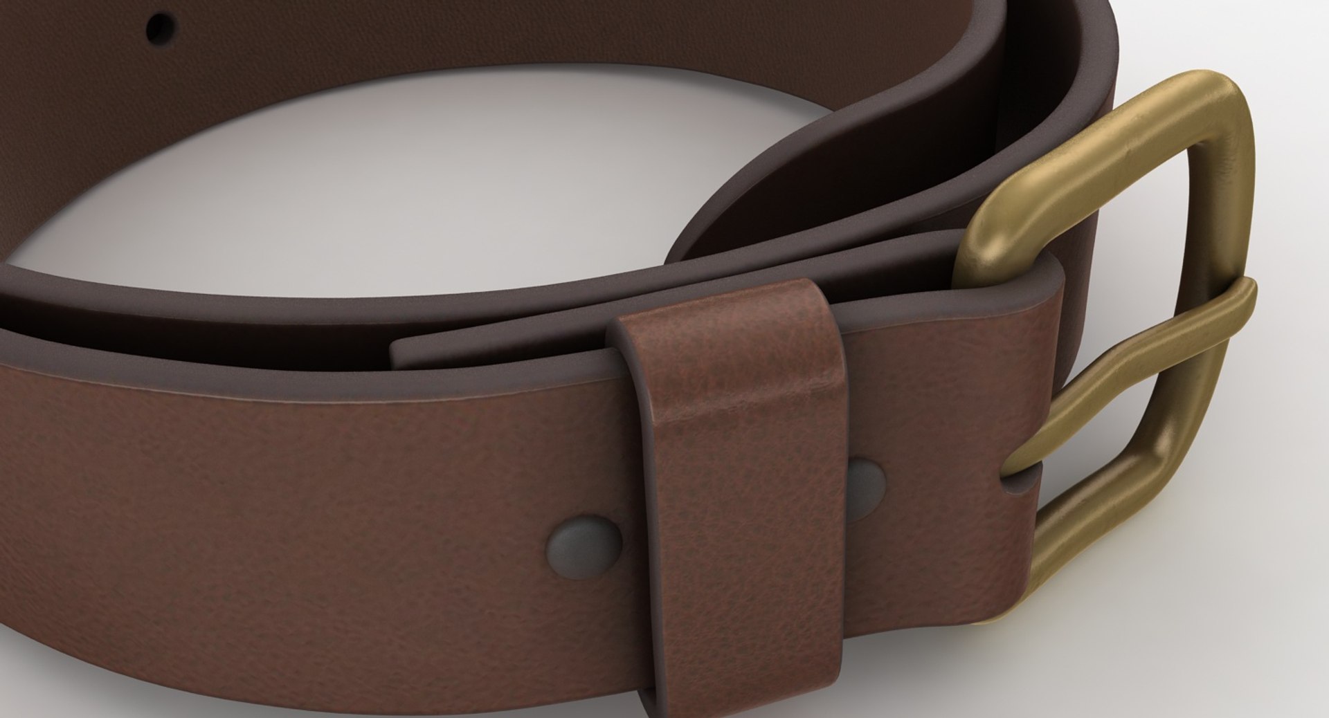 Realistic Belt Brown 3d Max