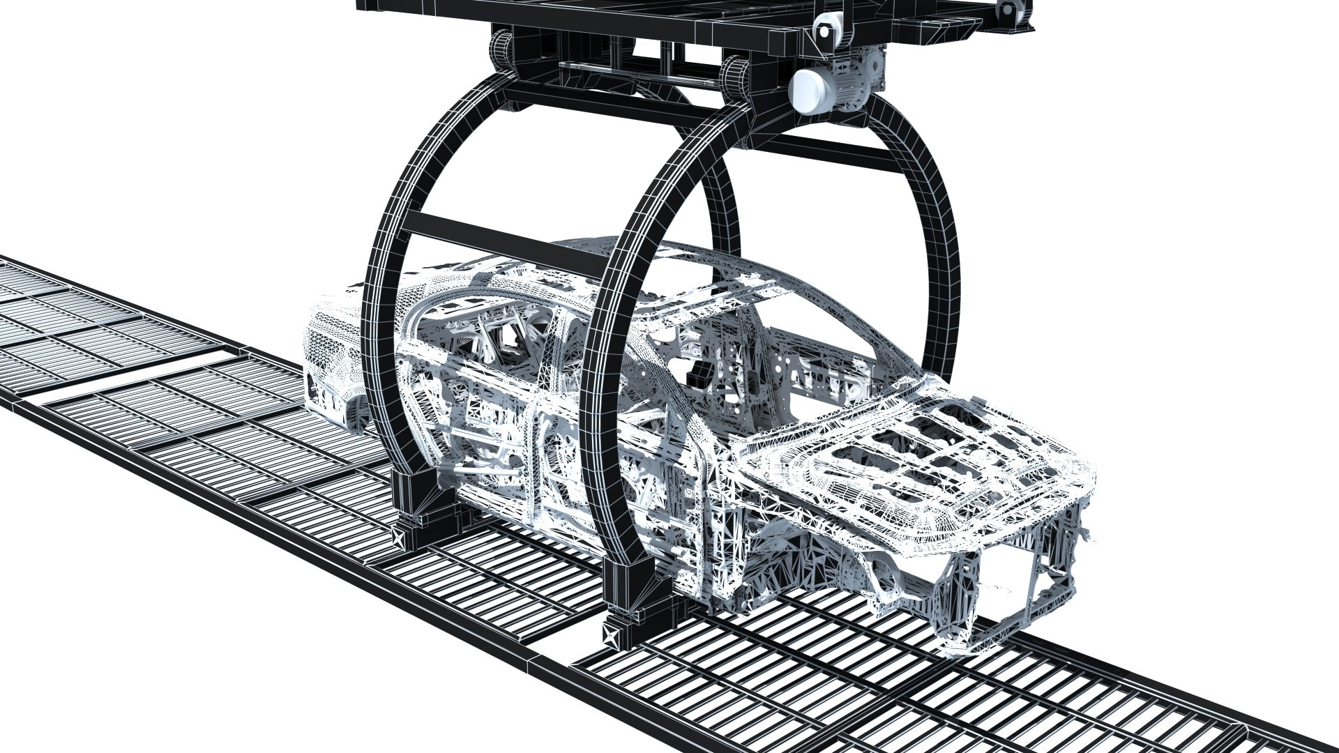 3D Conveyor Assembly Cars - TurboSquid 2291346