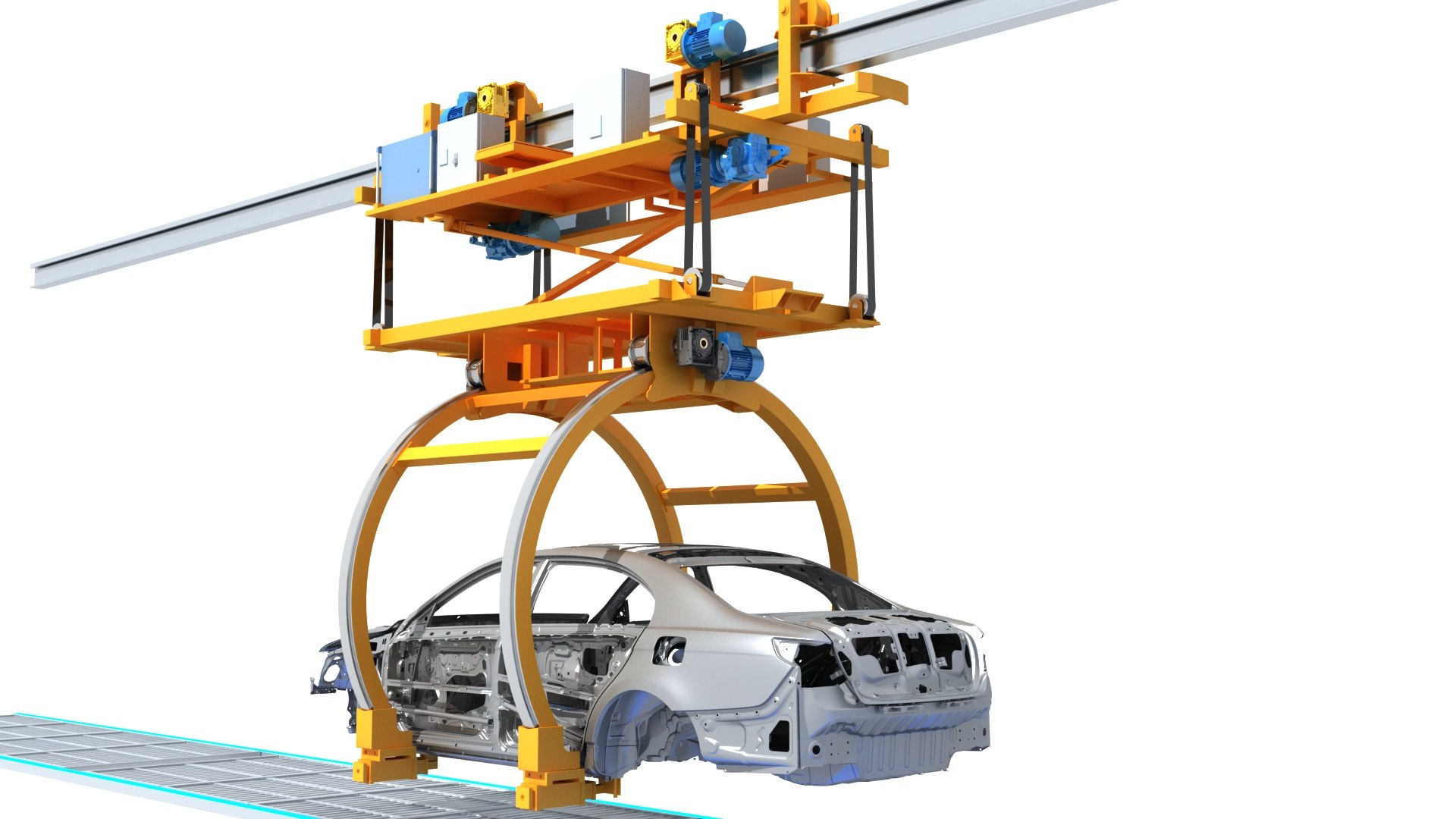 3D Conveyor Assembly Cars - TurboSquid 2291346
