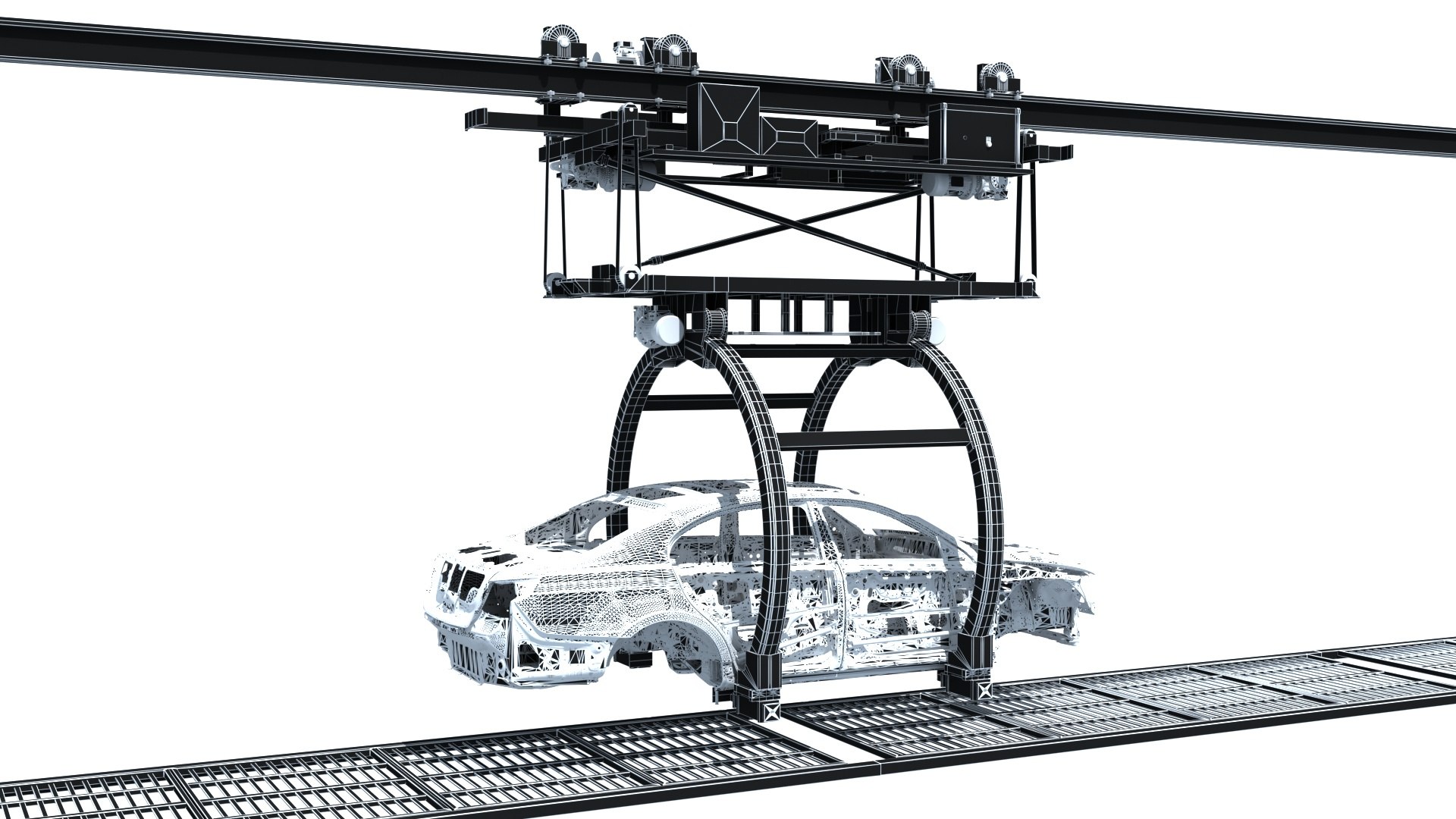 3D Conveyor Assembly Cars - TurboSquid 2291346