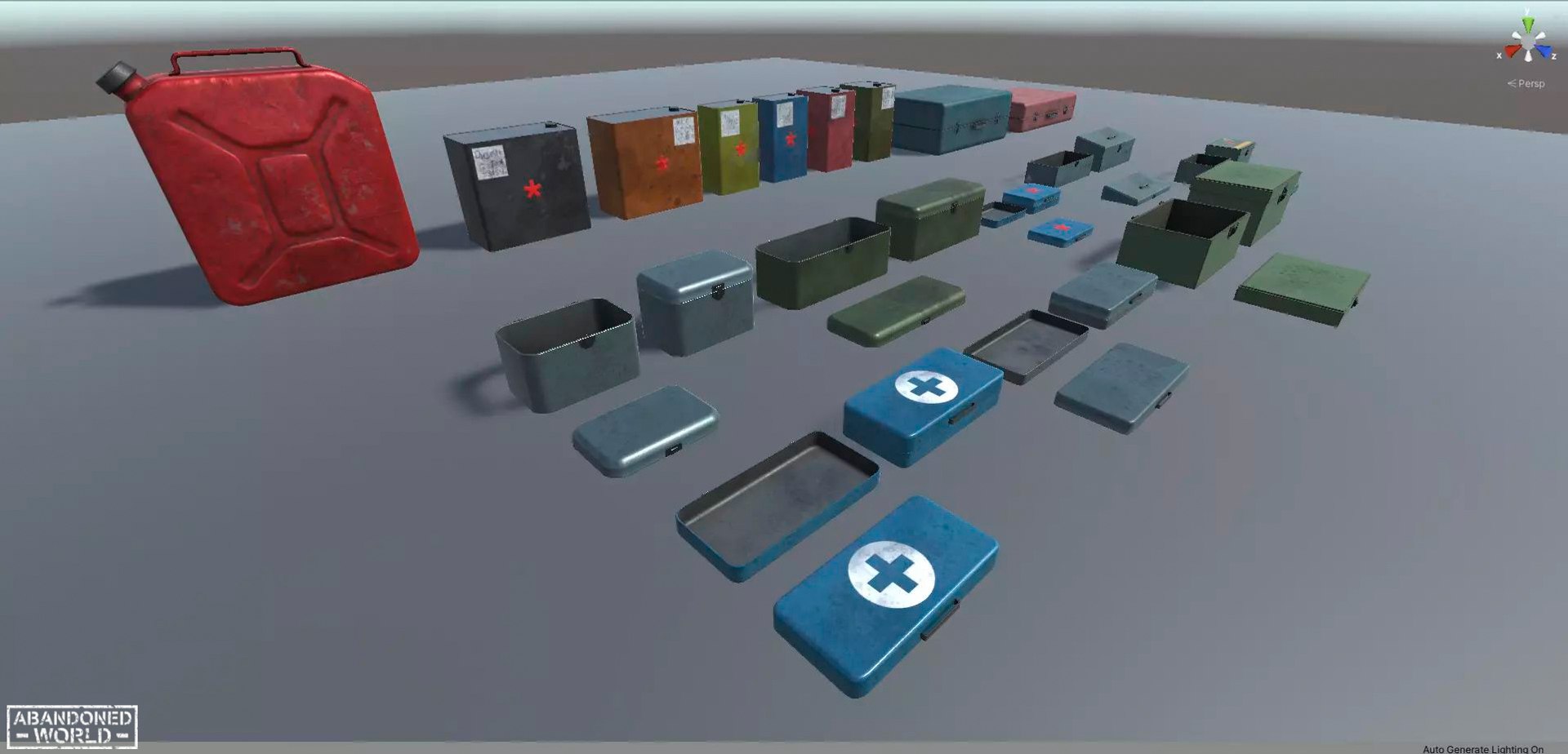 3D Metal Boxes And Canisters Model - TurboSquid 1872143