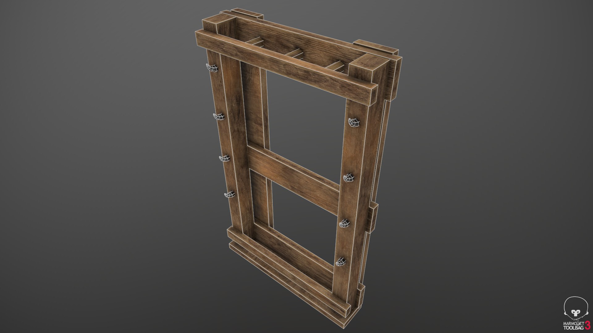 3D Model Wall Weapon Rack - TurboSquid 1466906