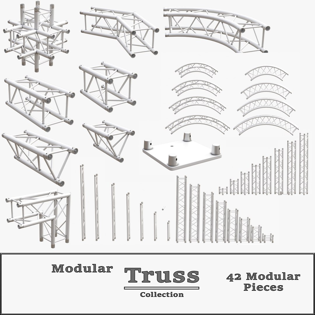 3D Modular Truss Collection - TurboSquid 1728717