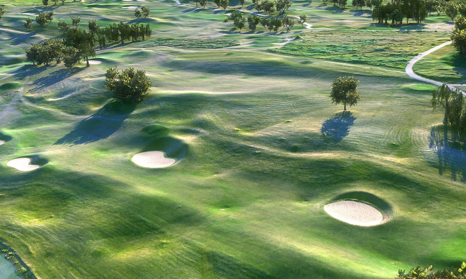 Golf Course Hd 3D Model - TurboSquid 1424924