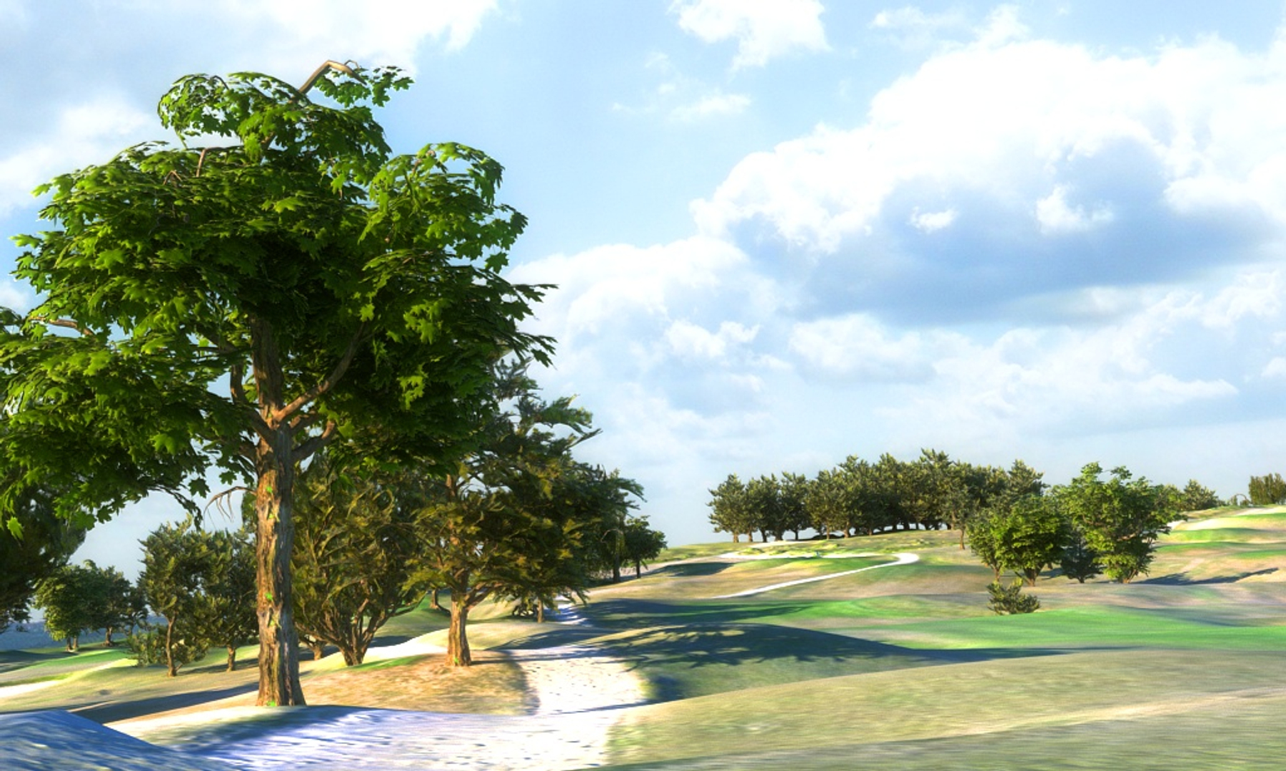 Golf Course Hd 3D Model - TurboSquid 1424924