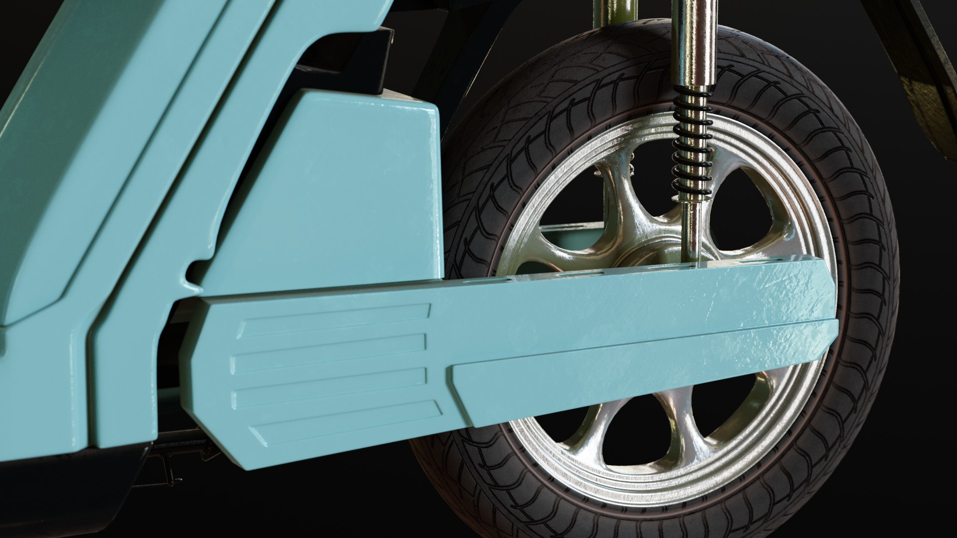 3D Model Old Japanese Scooter - TurboSquid 2115037