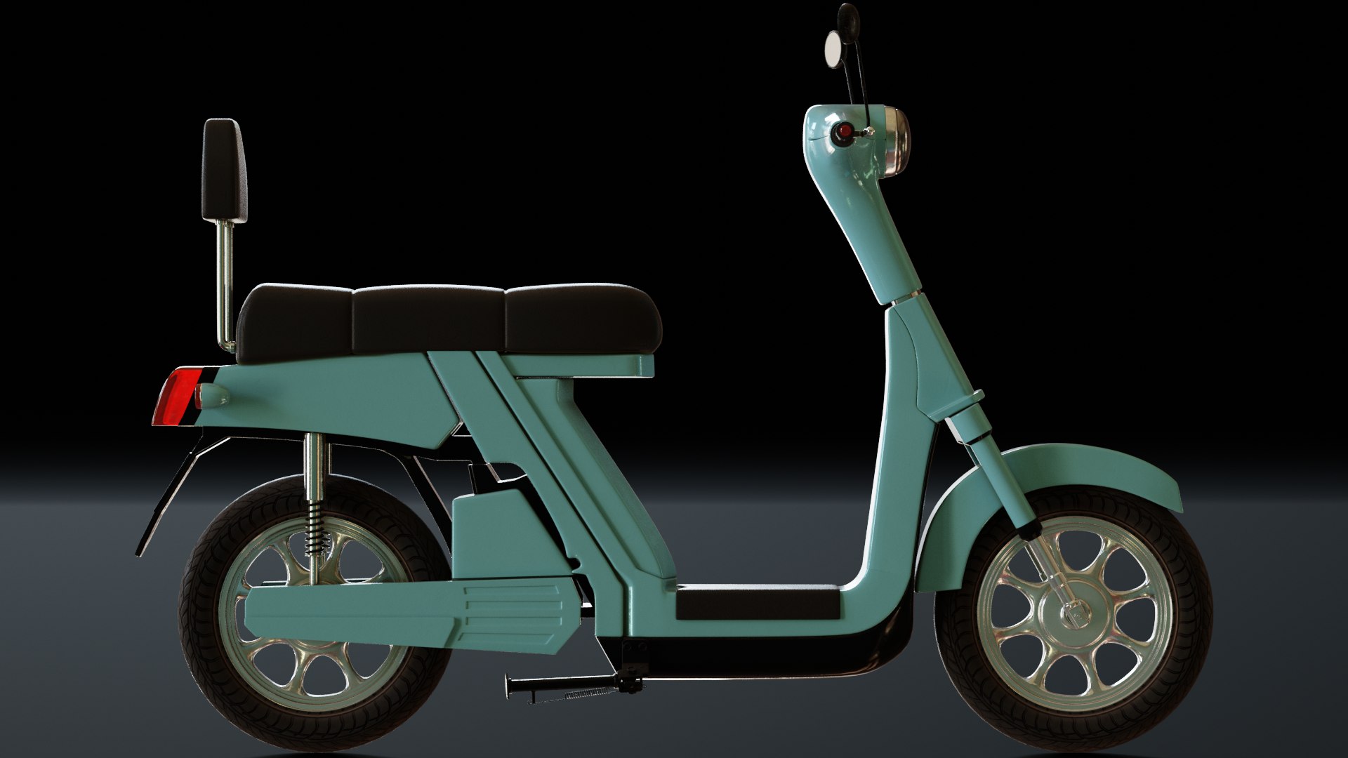 3D Model Old Japanese Scooter - TurboSquid 2115037