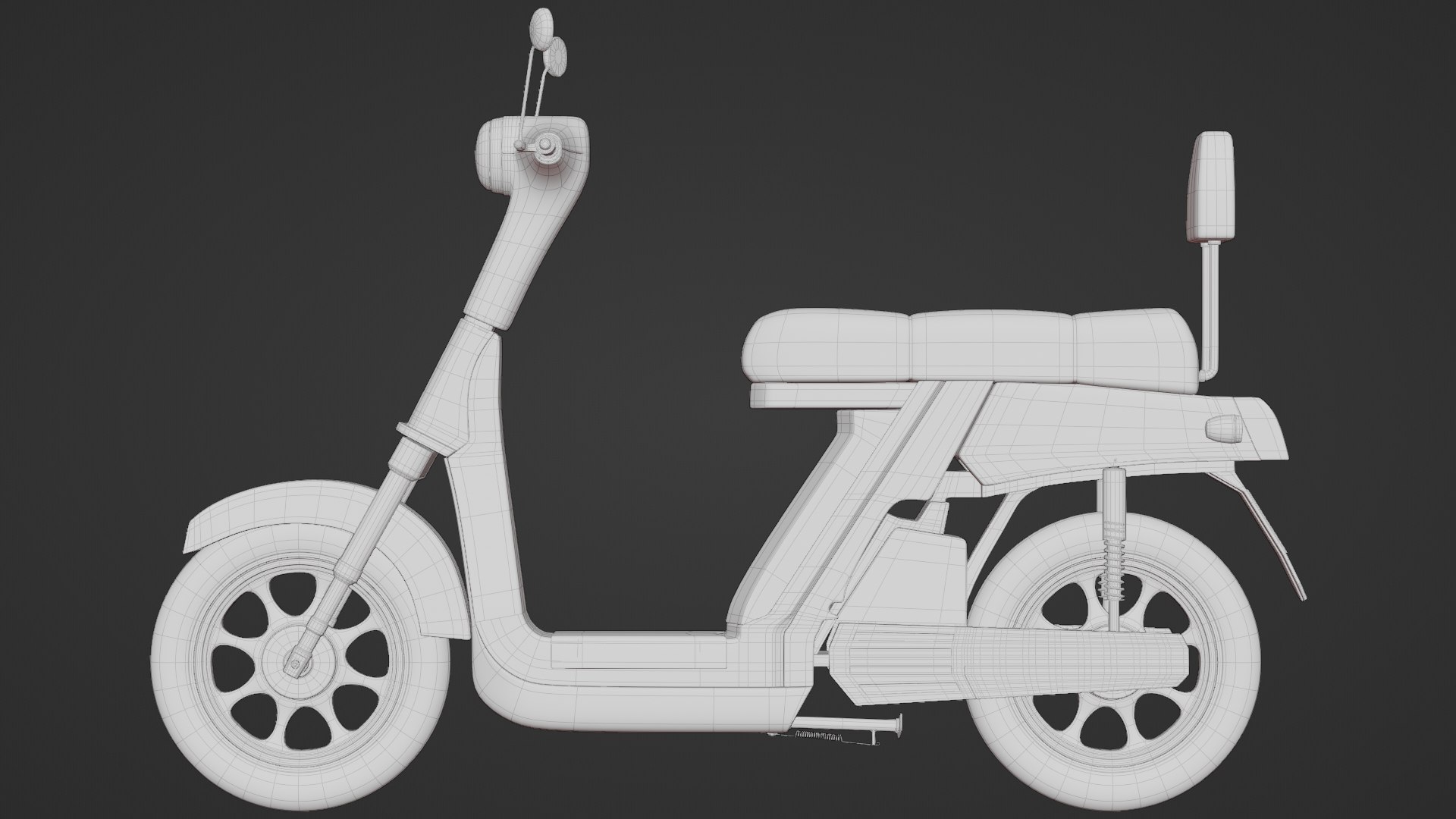 3D model Old Japanese Scooter - TurboSquid 2115037