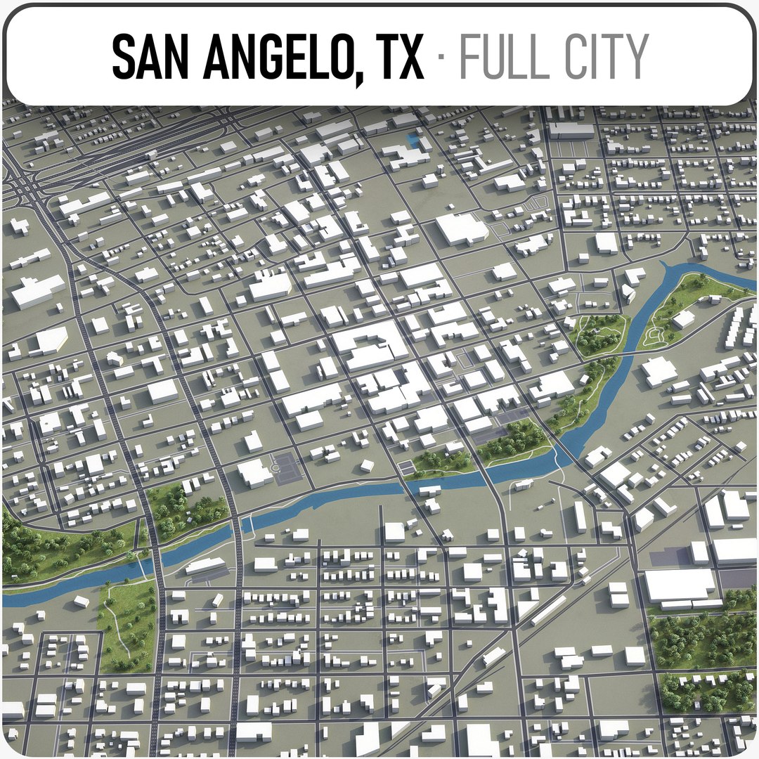 San angelo surrounding - 3D model - TurboSquid 1559566
