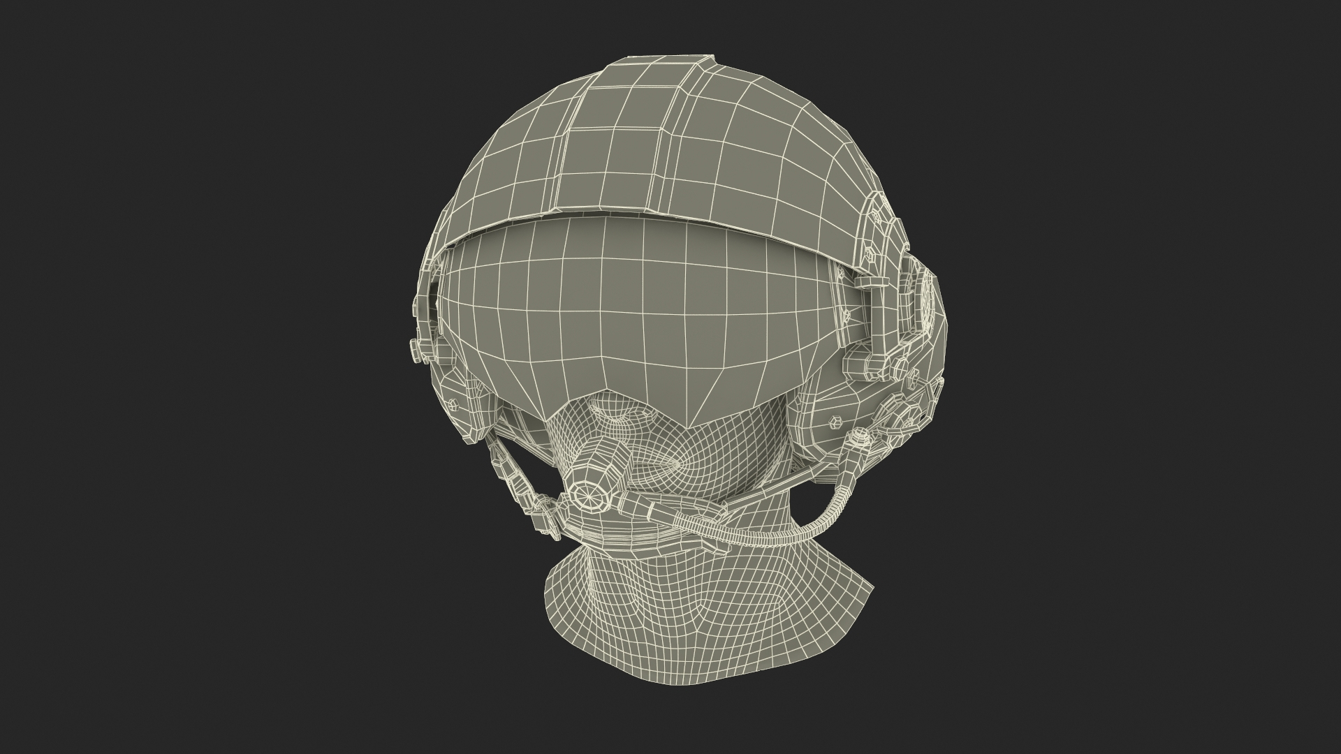 Helicopter Pilot Helmet LH350 White 3D Model - TurboSquid 2120586