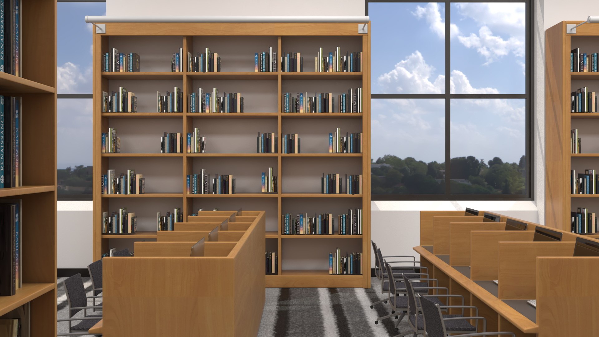 3D School Library Interior Model - TurboSquid 2332343