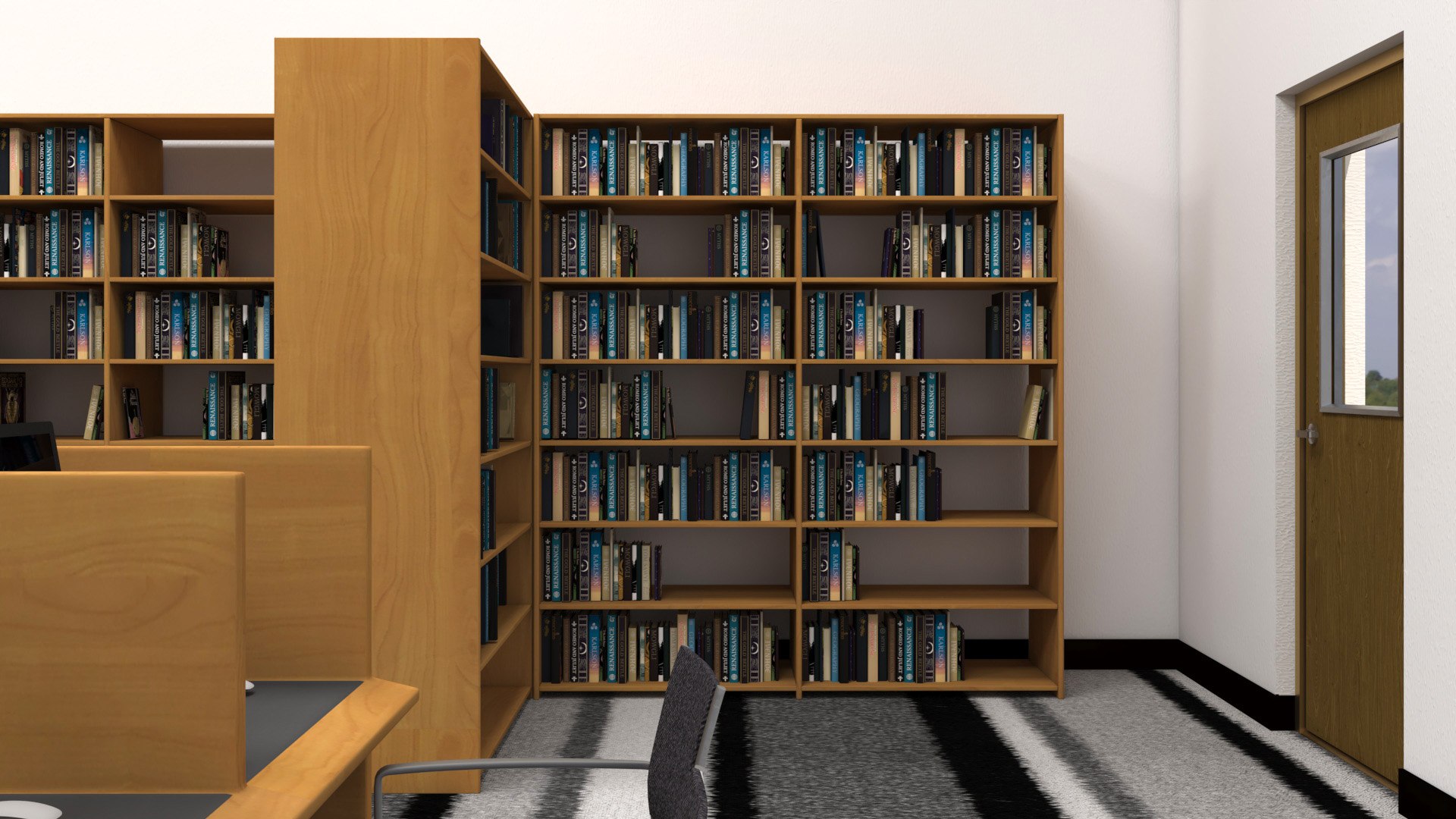 3D School Library Interior Model - TurboSquid 2332343