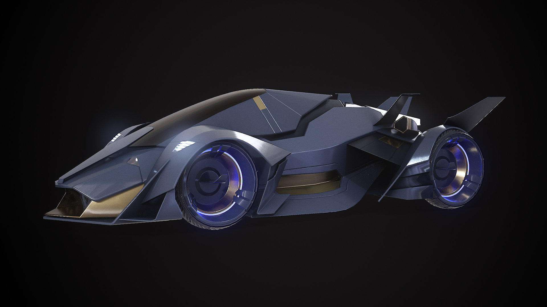 3D Sci-fi Car Supercar Model - TurboSquid 1712482