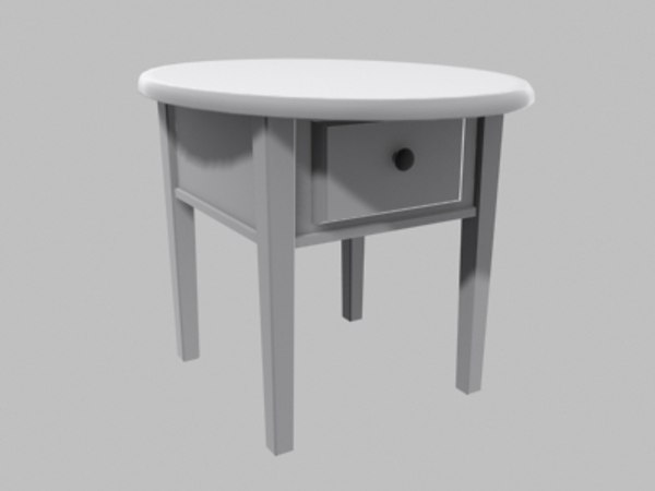 3d model end table