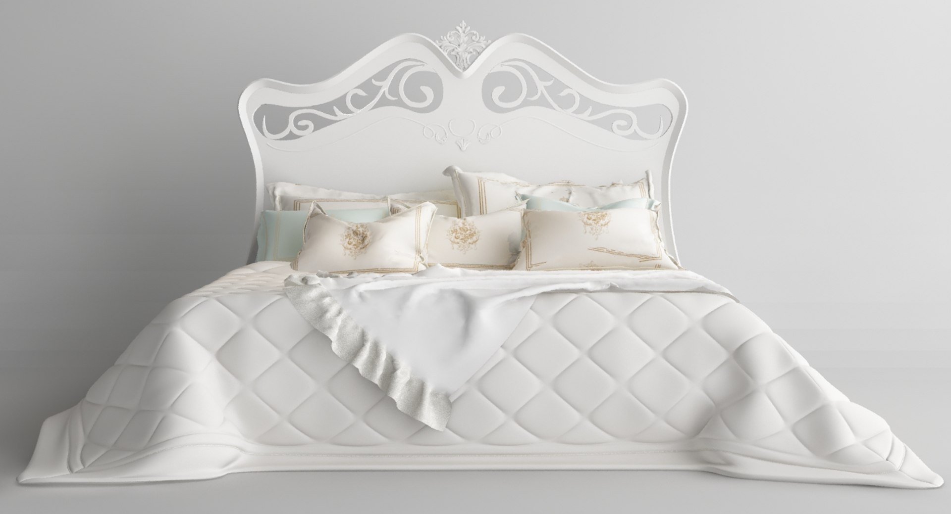 Classic Bed 3d Model