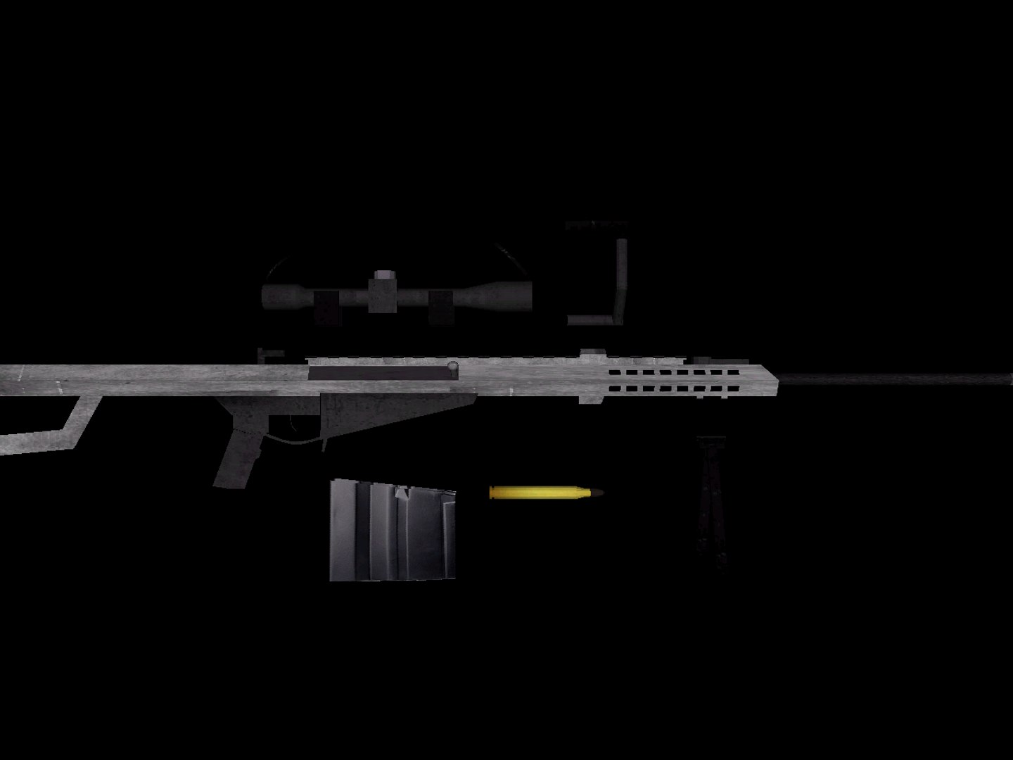 Free Barrett M107 50 Caliber 3d Model