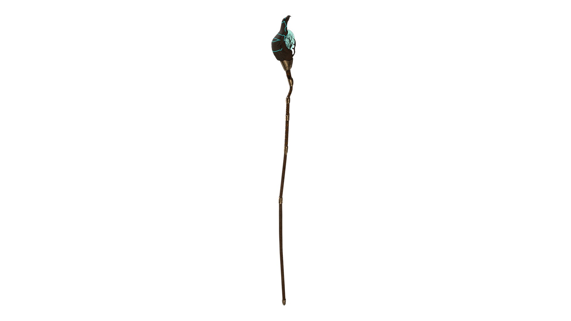 3D Jewel Bird Staff Model - TurboSquid 1949776