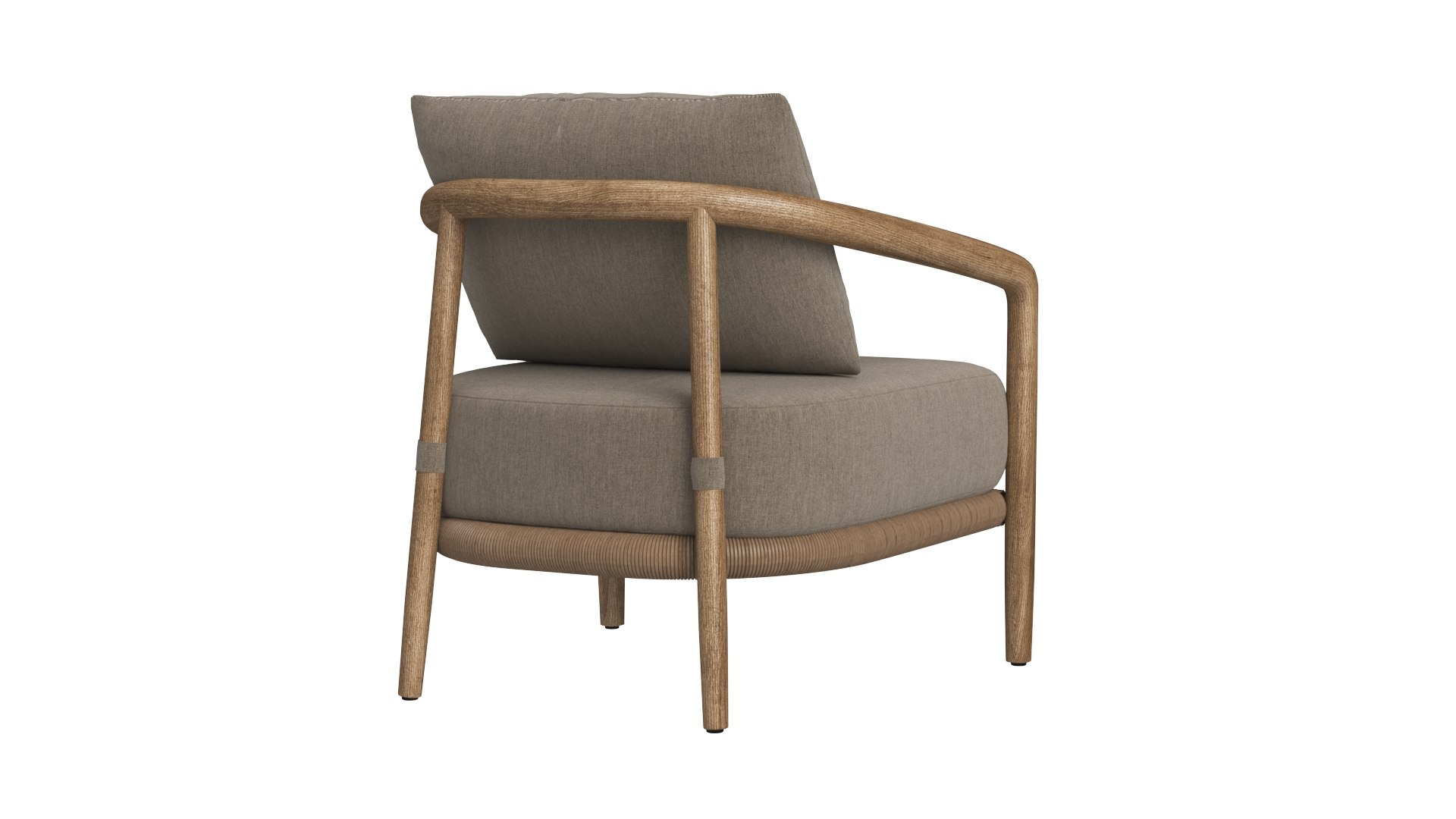 RH Evia Teak Lounge Chair 3D - TurboSquid 2155800