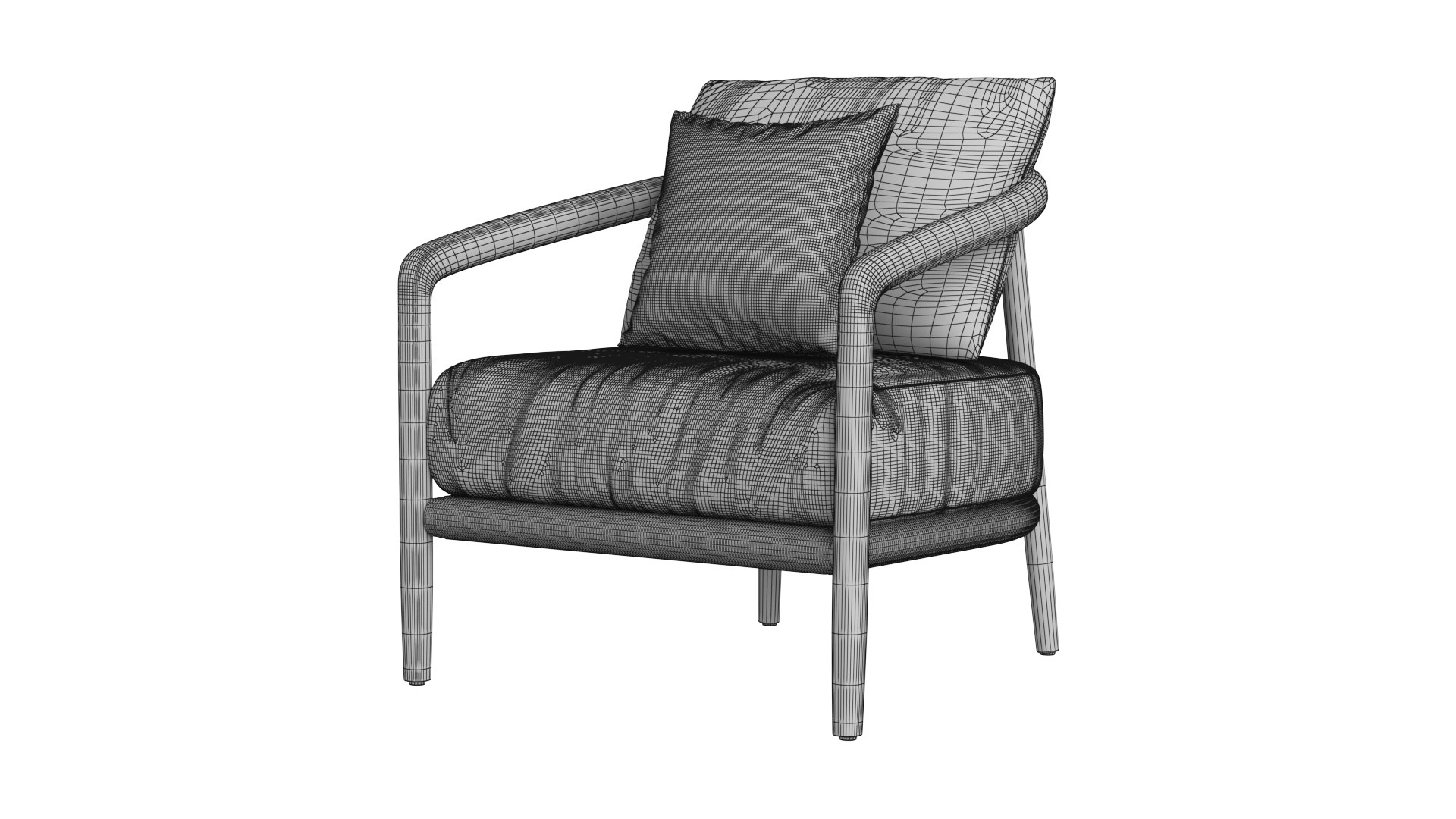 RH Evia Teak Lounge Chair 3D - TurboSquid 2155800