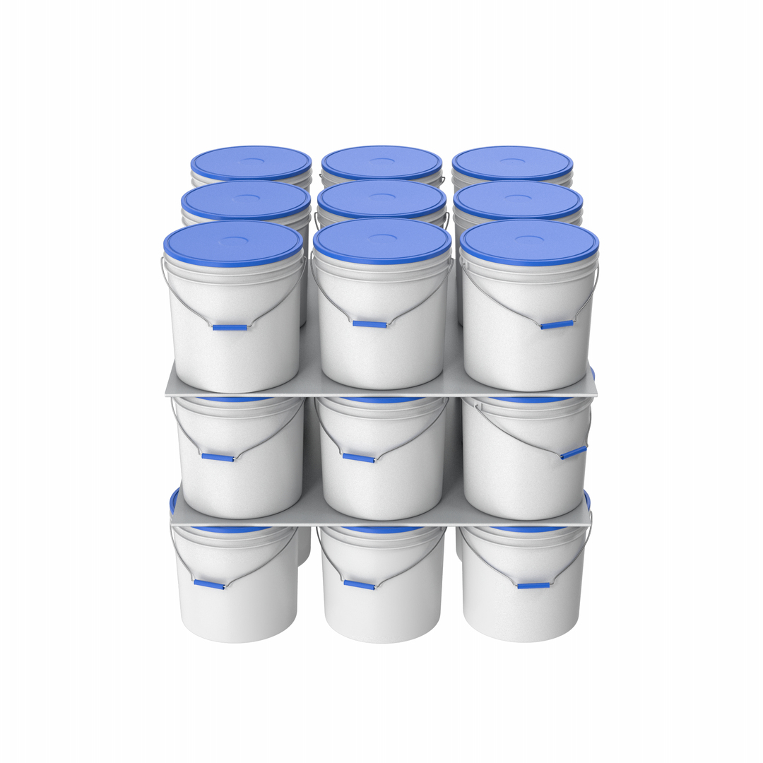 3D Stack Of Plastic Paint Buckets - TurboSquid 2094144