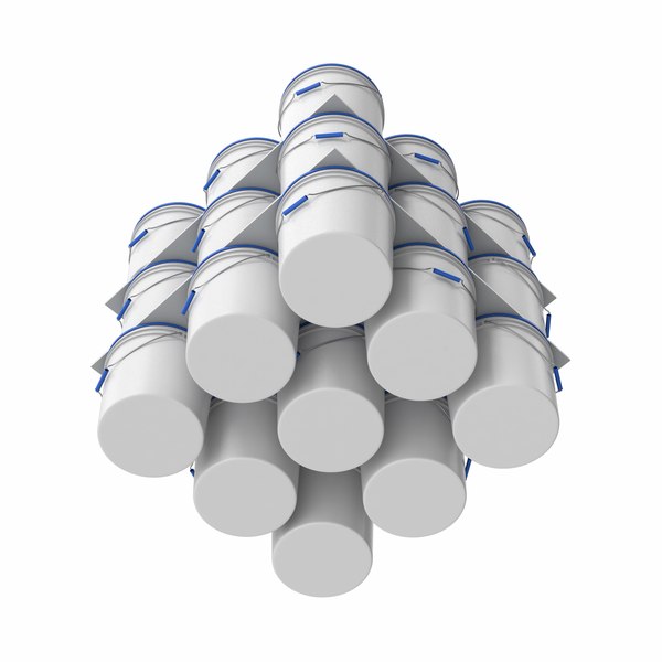 modelo 3d Stack Of Plastic Paint Buckets - TurboSquid 2094144