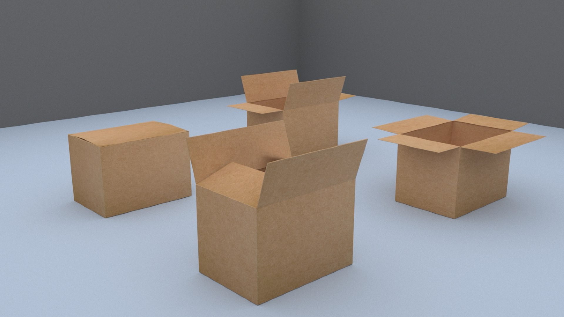 Free 3D Cardboard Box model - TurboSquid 1845866