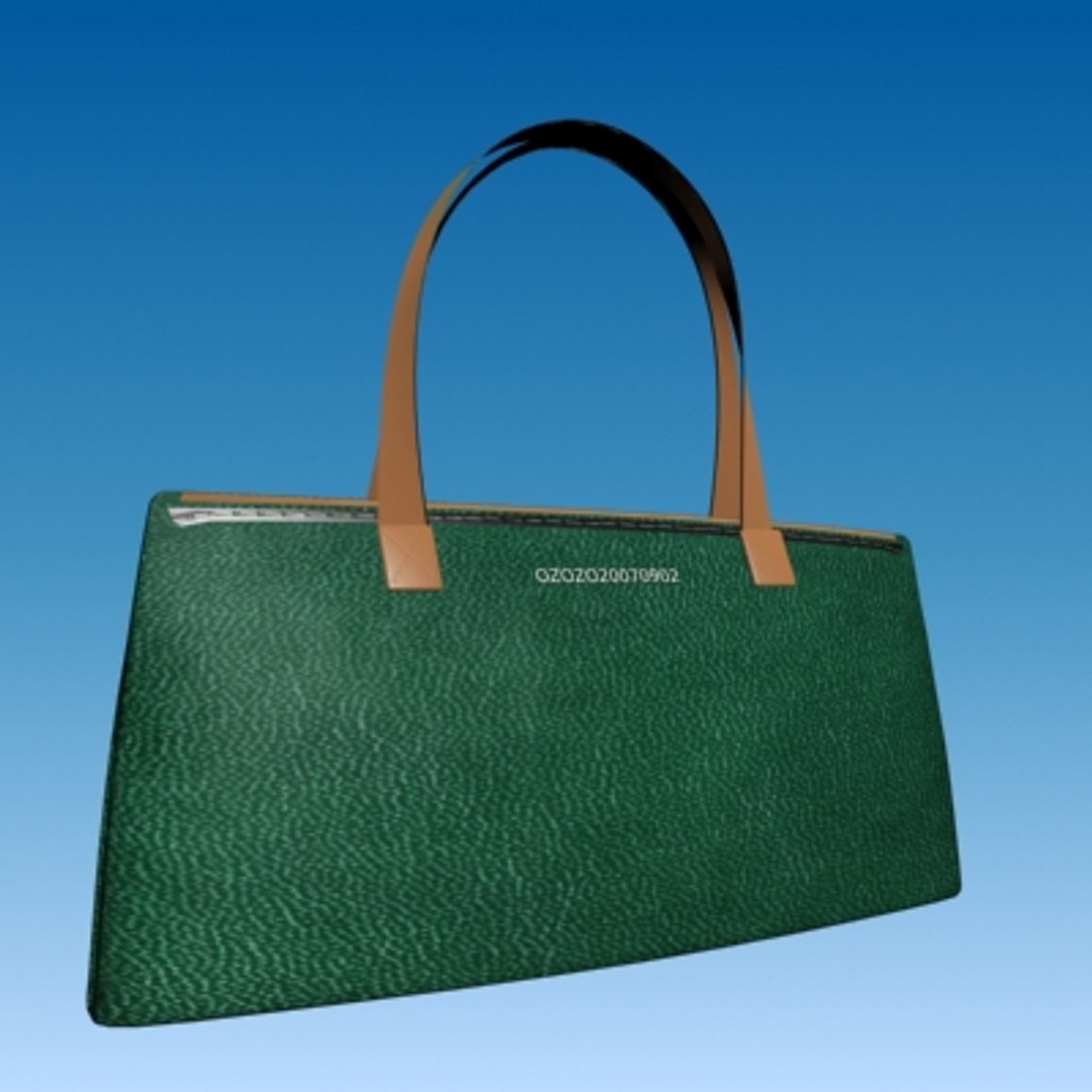 3d model fashion designer bag