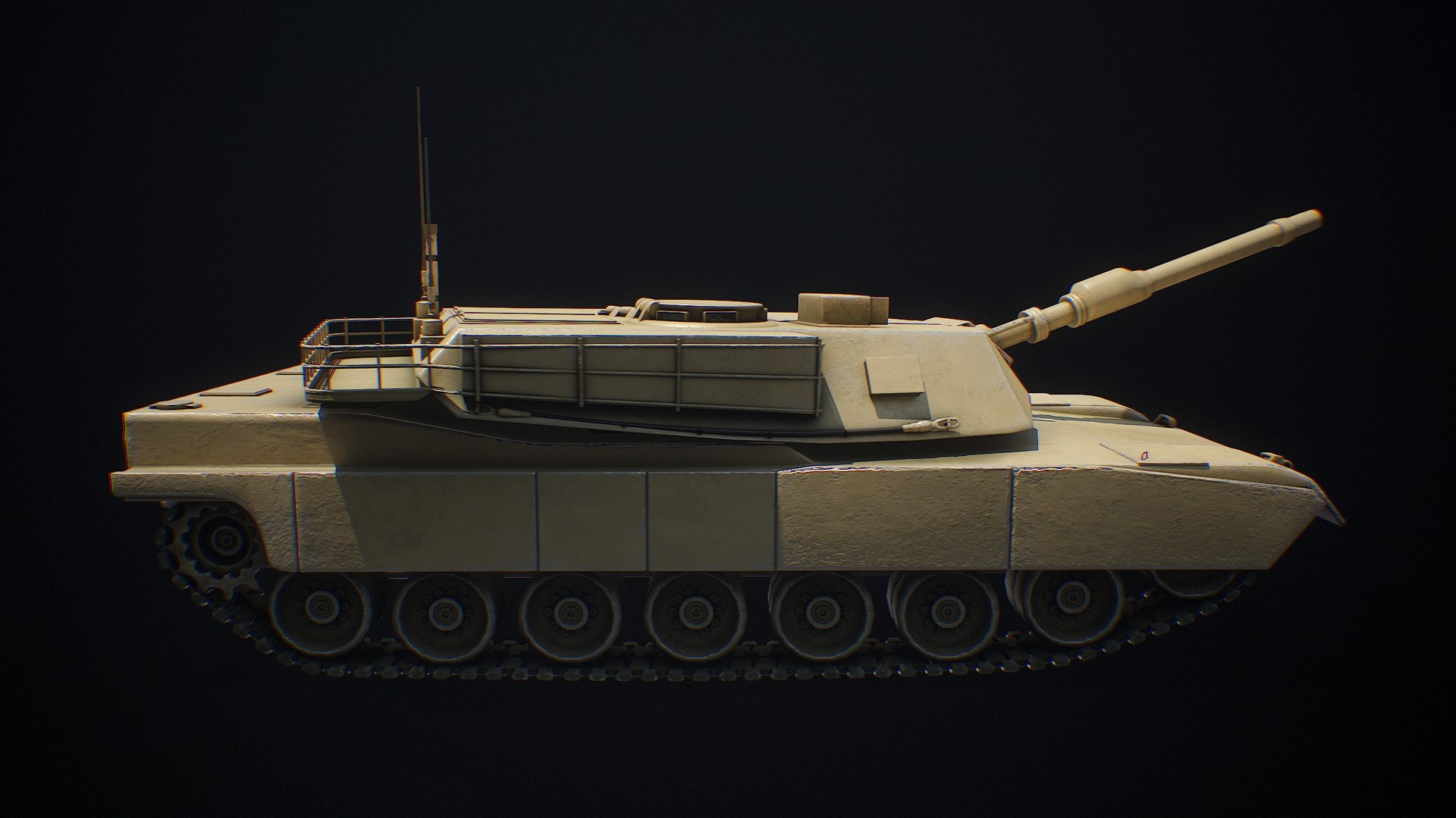 3D M1 A2 Abrams US Tank PBR Rigged - TurboSquid 2001034