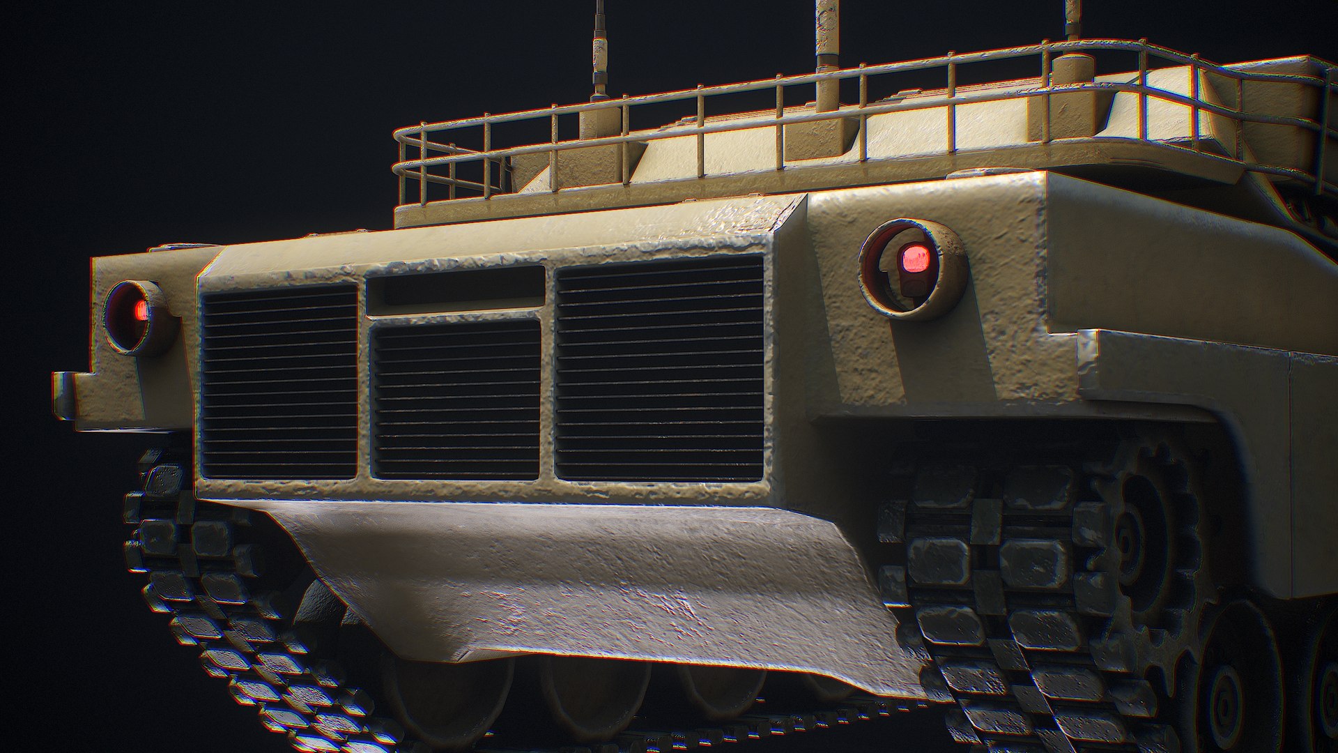 3D M1 A2 Abrams US Tank PBR Rigged - TurboSquid 2001034