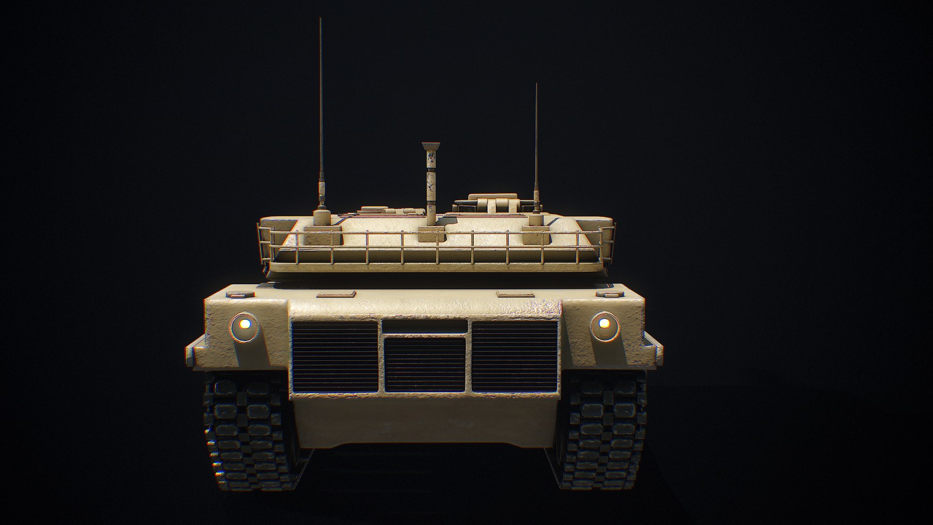 3D M1 A2 Abrams US Tank PBR Rigged - TurboSquid 2001034