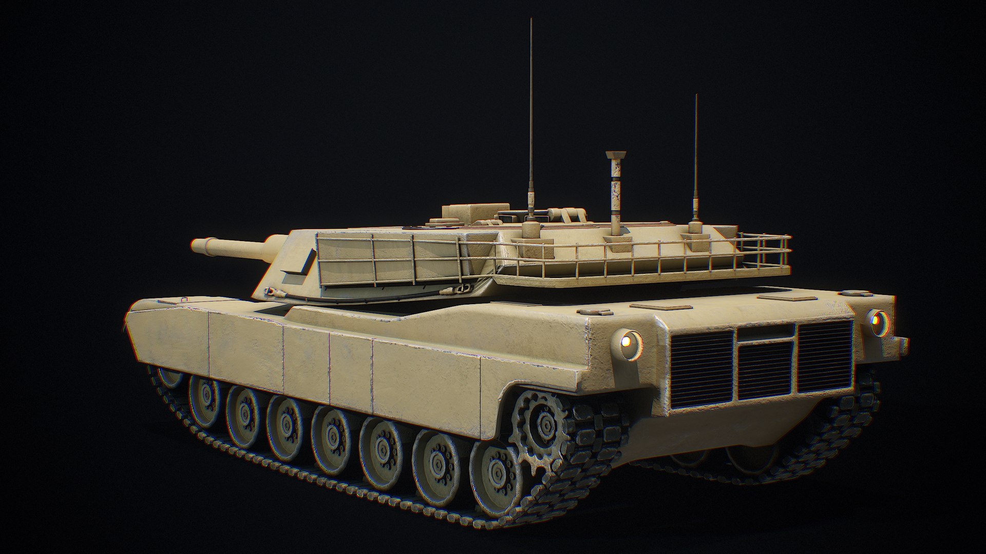 3D M1 A2 Abrams US Tank PBR Rigged - TurboSquid 2001034