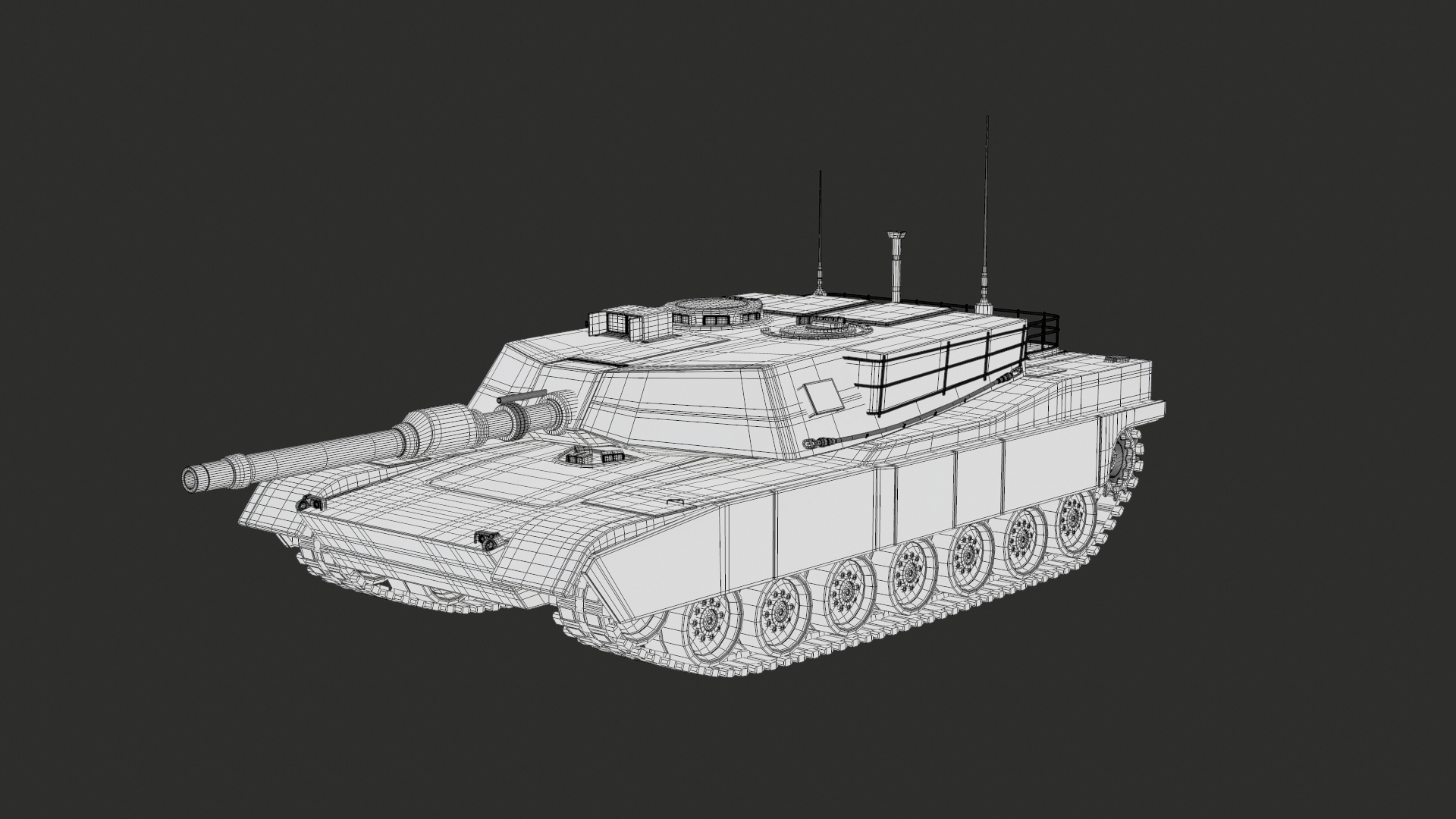 3D M1 A2 Abrams US Tank PBR Rigged - TurboSquid 2001034