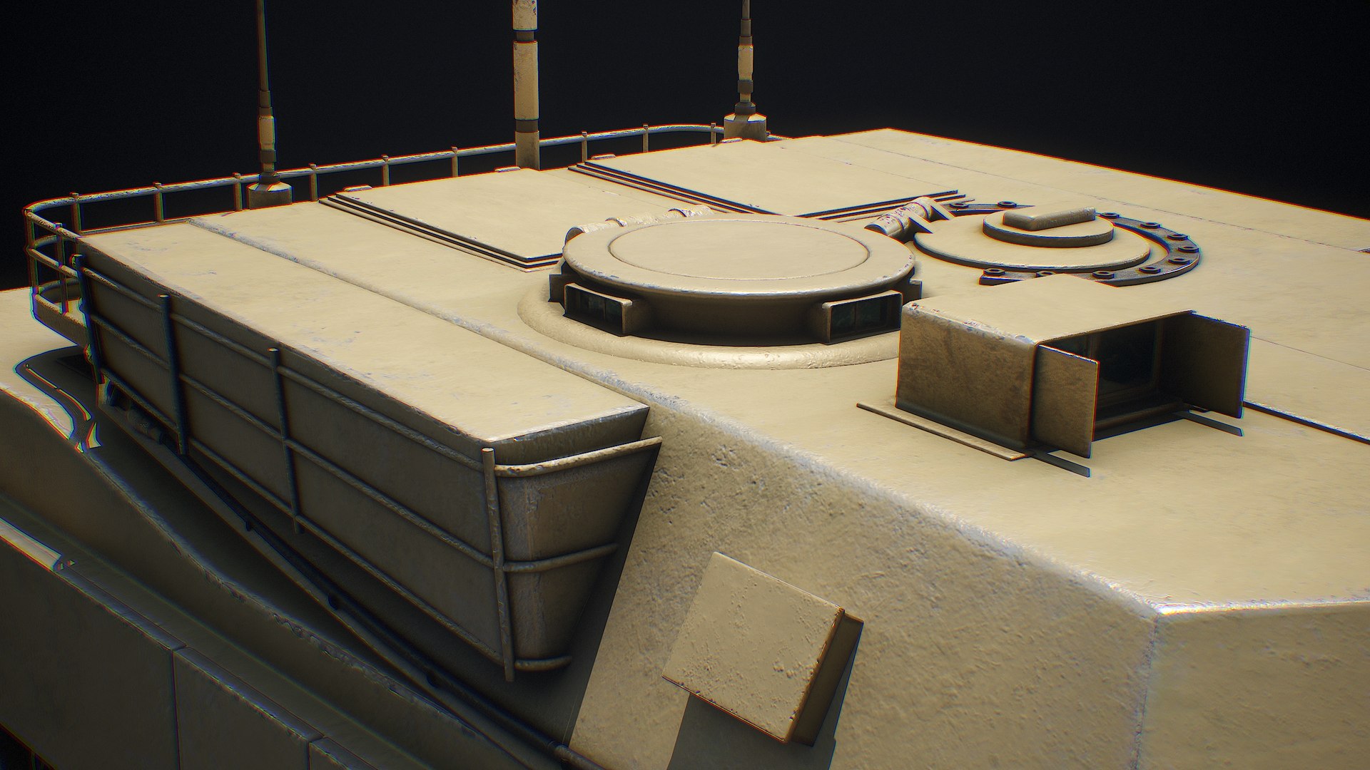 3D M1 A2 Abrams US Tank PBR Rigged - TurboSquid 2001034