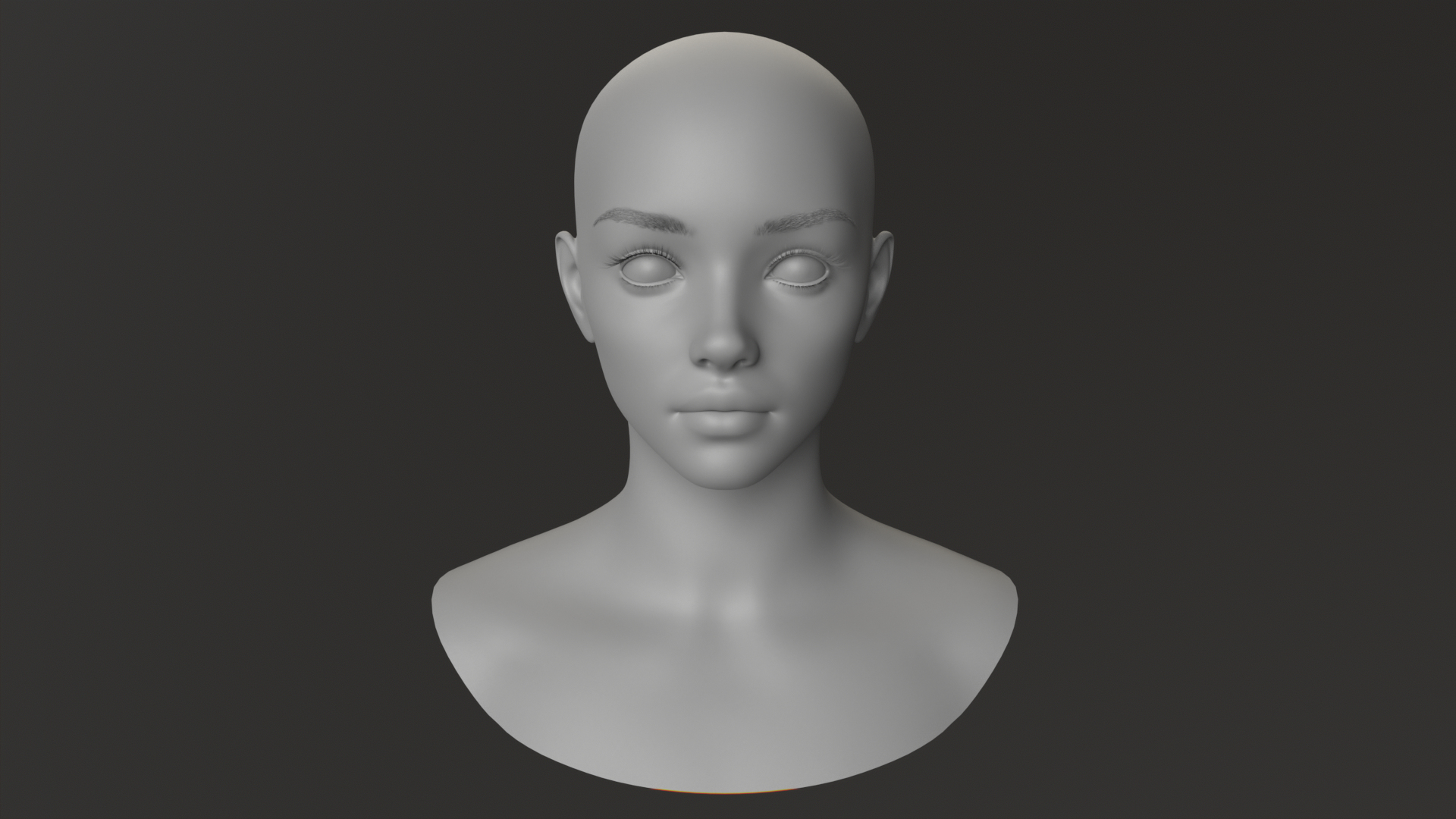 Female Head Mesh Metahuman Unreal Topology Woman Head Mesh V1 3D ...