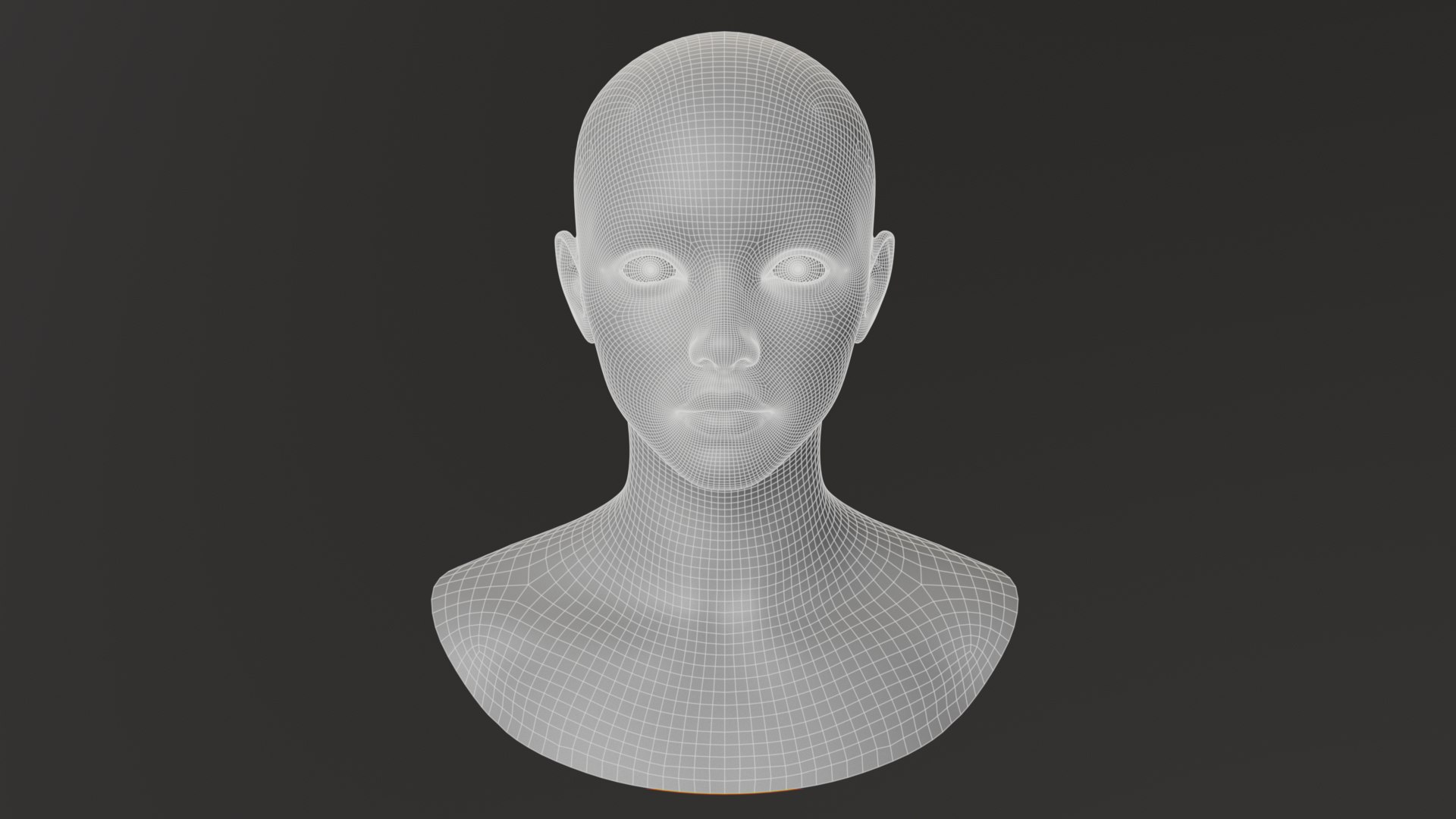 Female Head Mesh Metahuman Unreal Topology Woman Head Mesh V1 3D ...