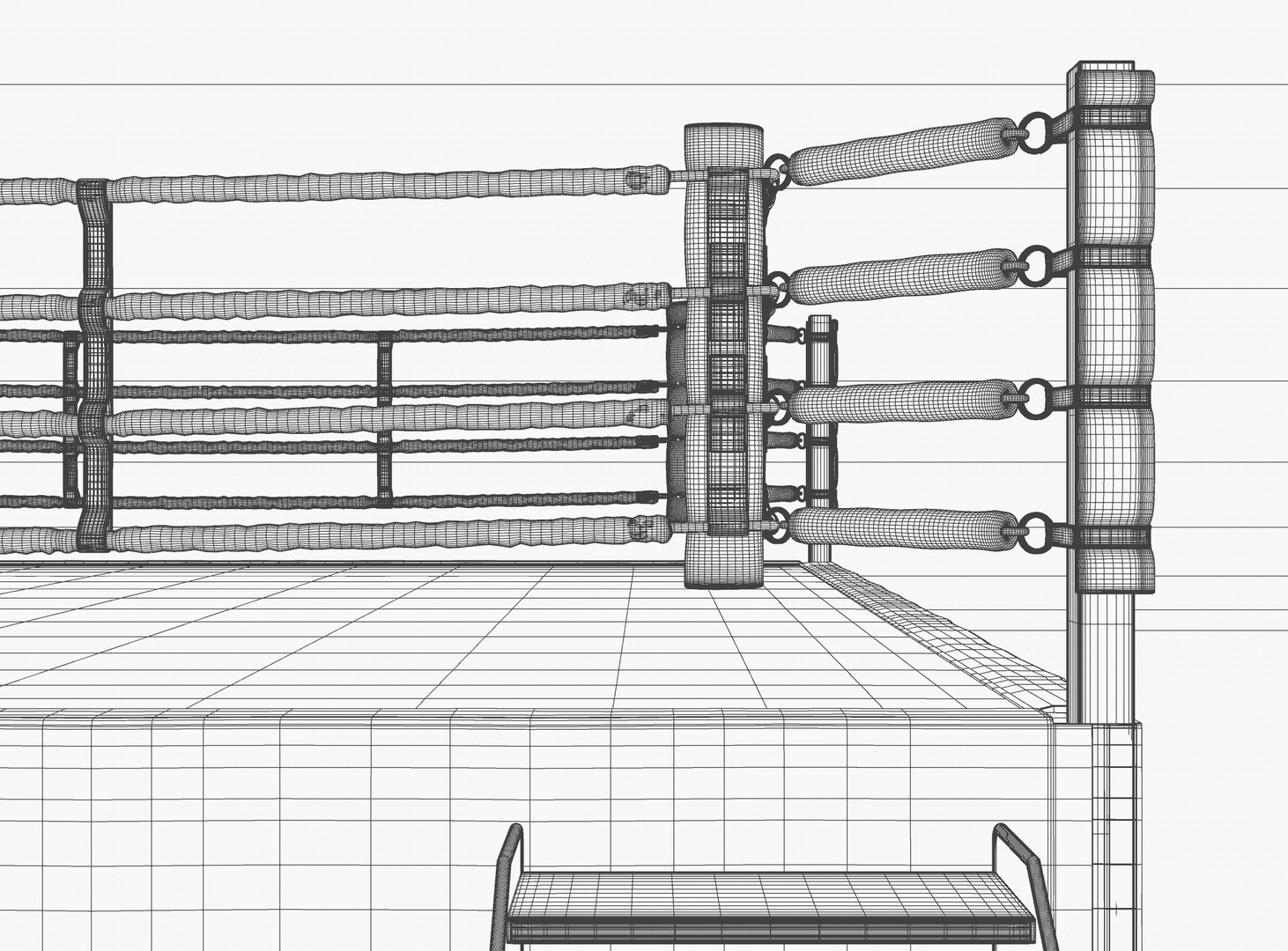 Boxing Ring REGULATION SIZE 3D - TurboSquid 2005552