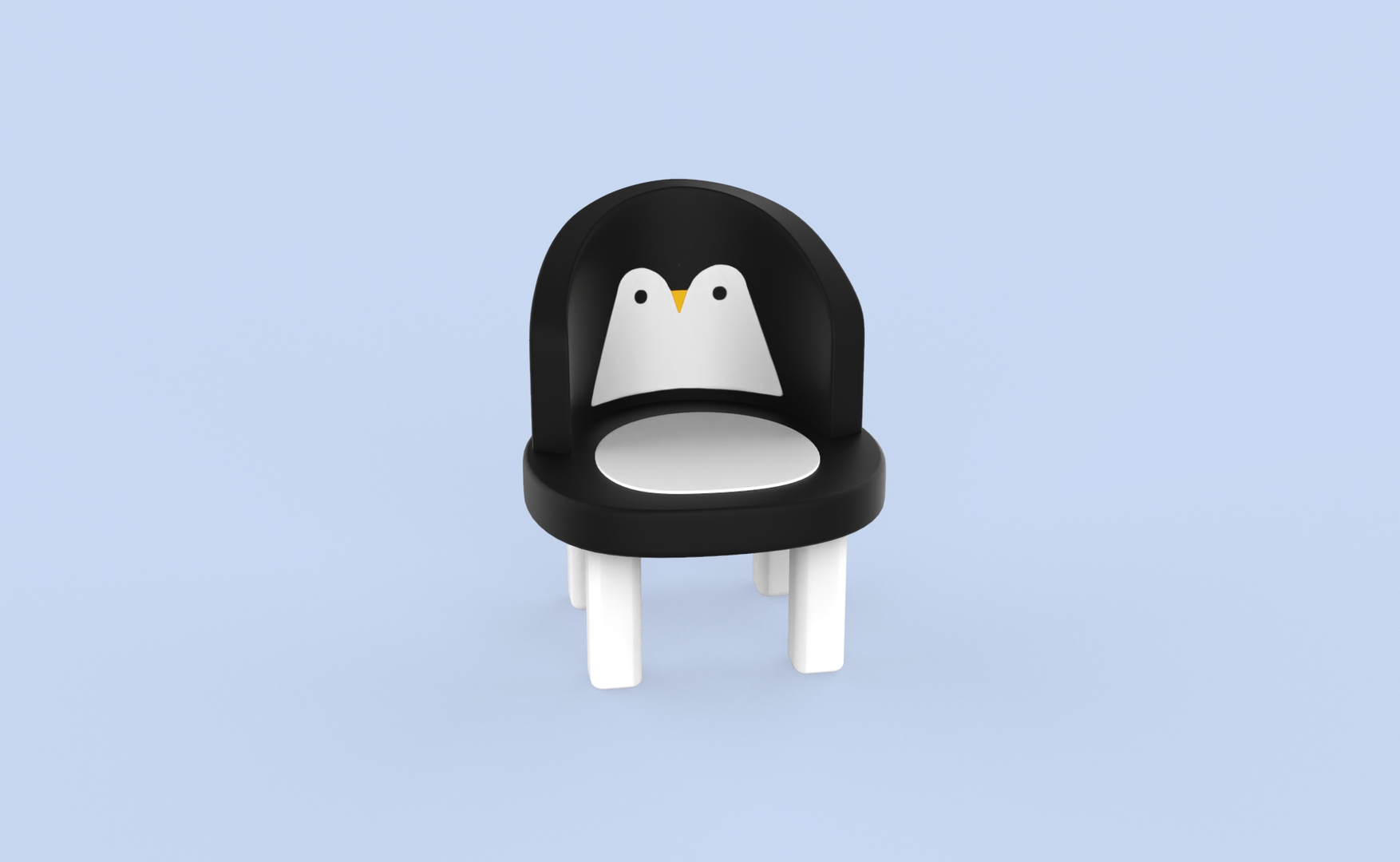 Cartoon Set 3 Animal Chair 3D Model - TurboSquid 2268209